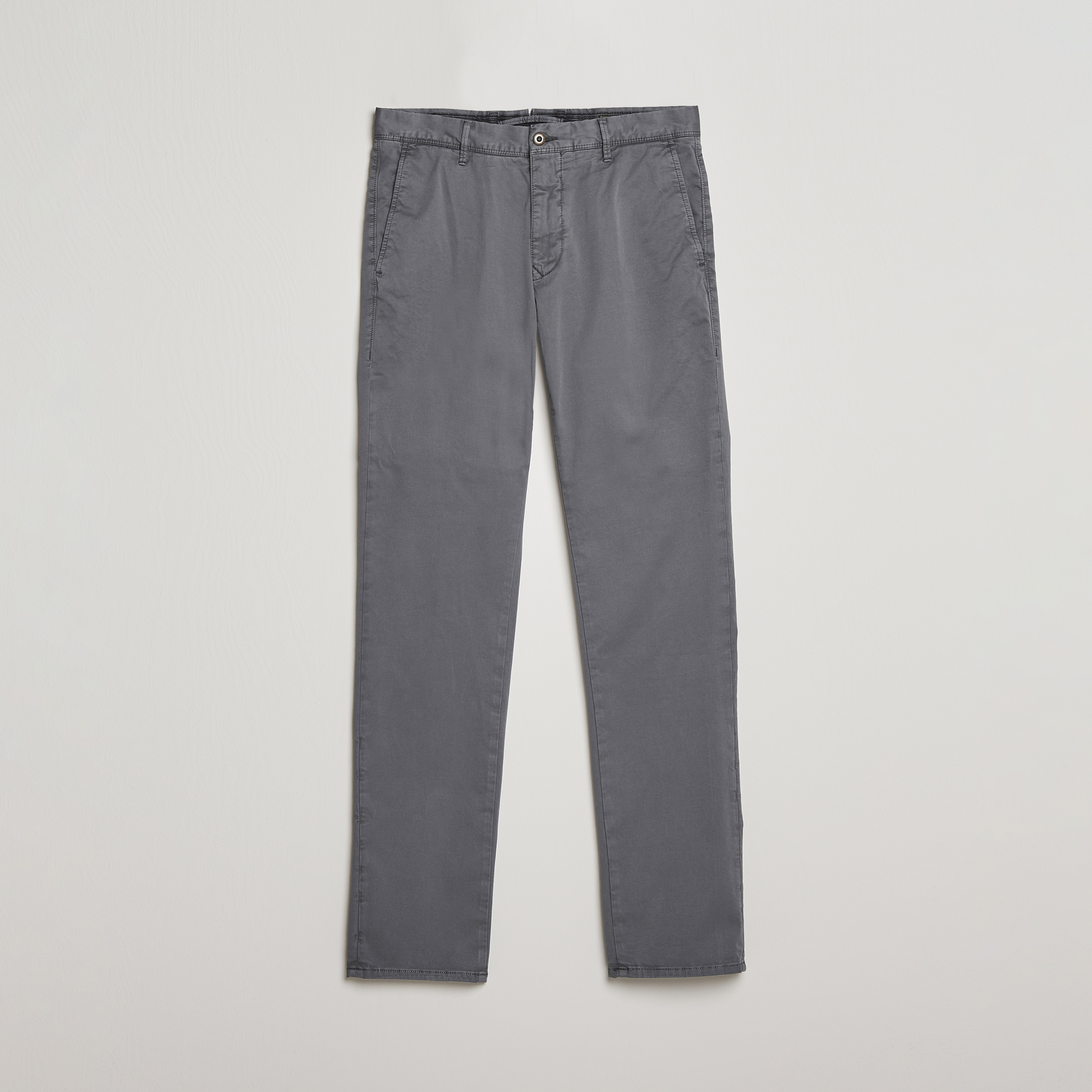 Incotex Slim Fit Garment Dyed Slacks Dark Grey at CareOfCarl.com