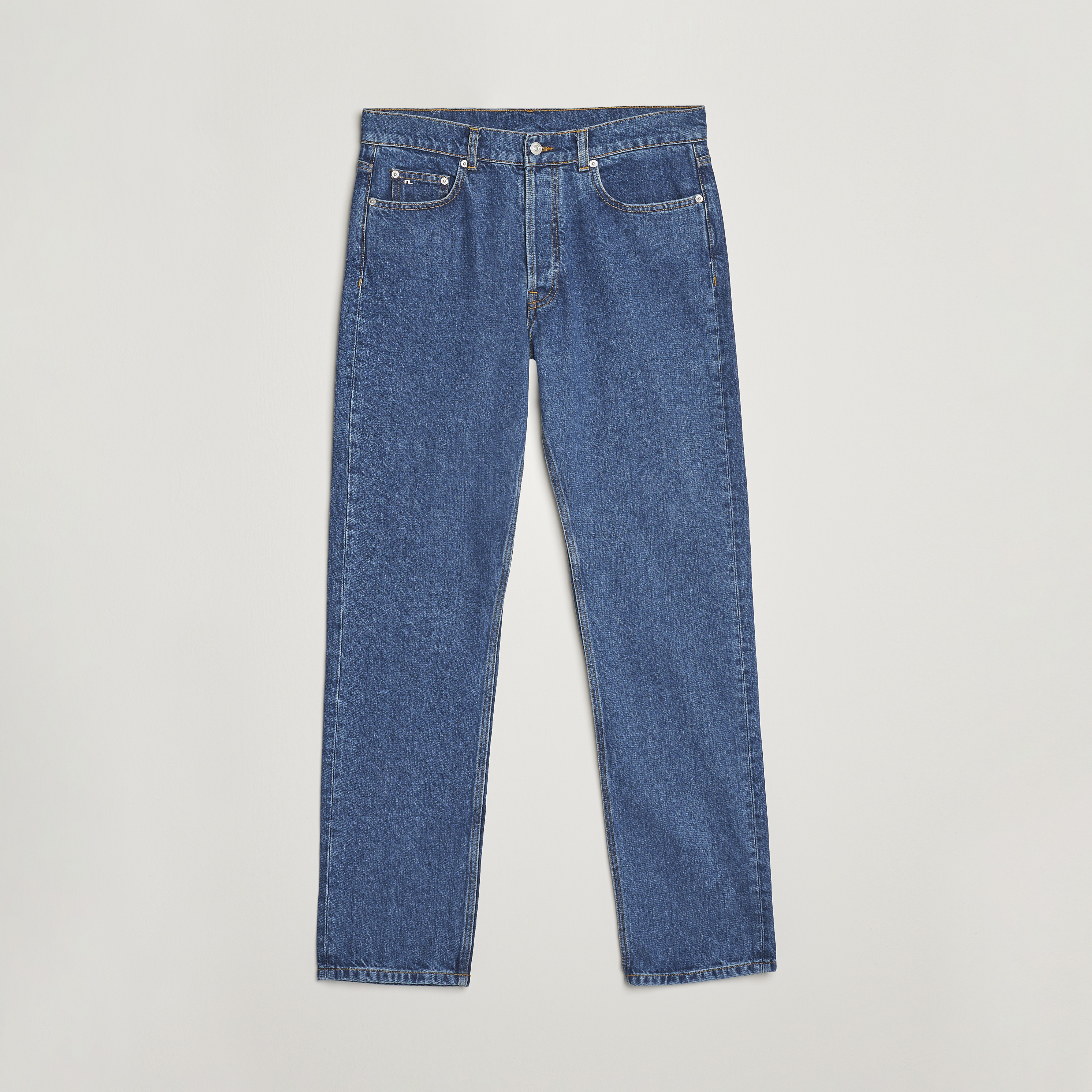 J.Lindeberg Cody Flat Indigo Regular Jeans Mid Blue at CareOfCarl.com