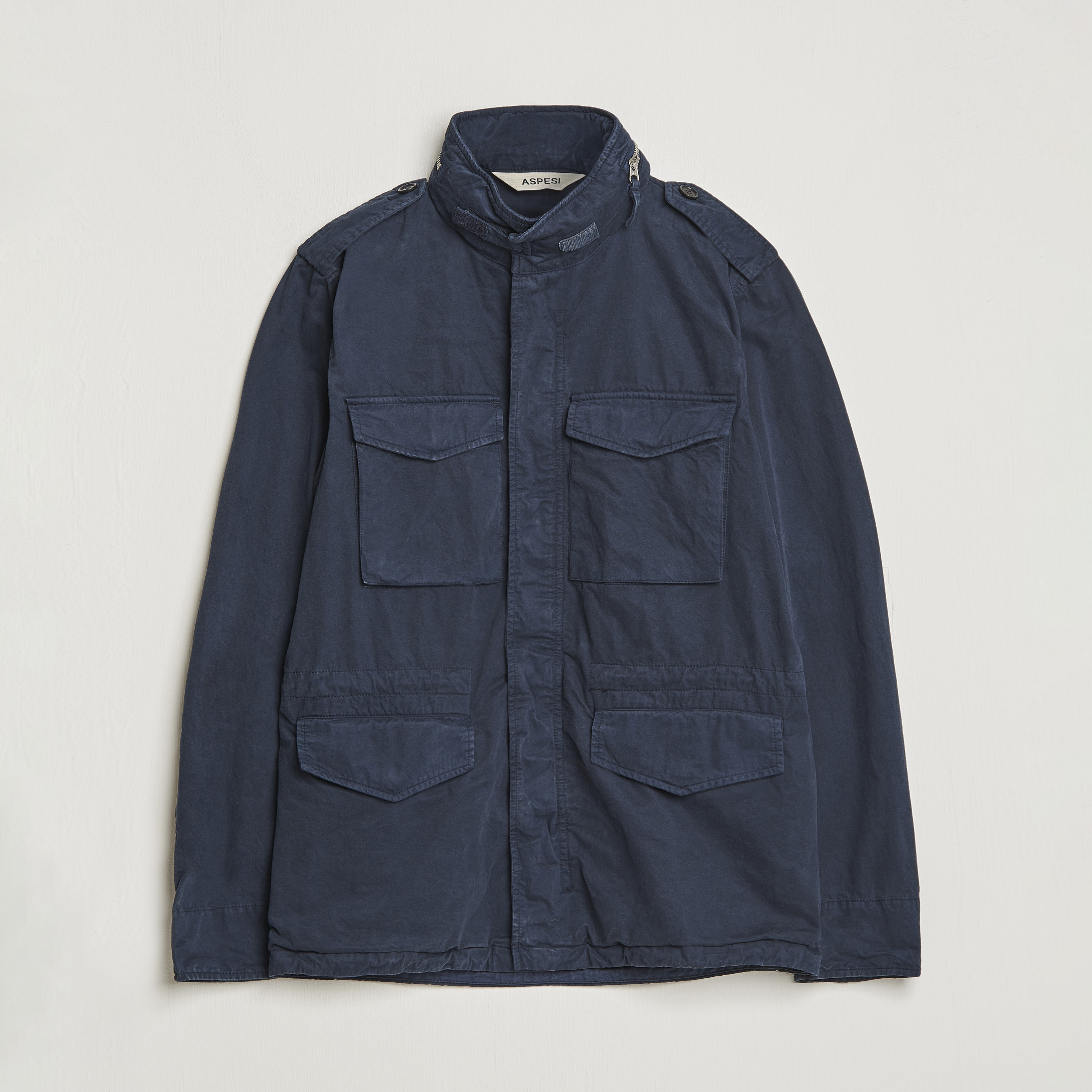 Aspesi Cotton Field Jacket Navy at CareOfCarl.com