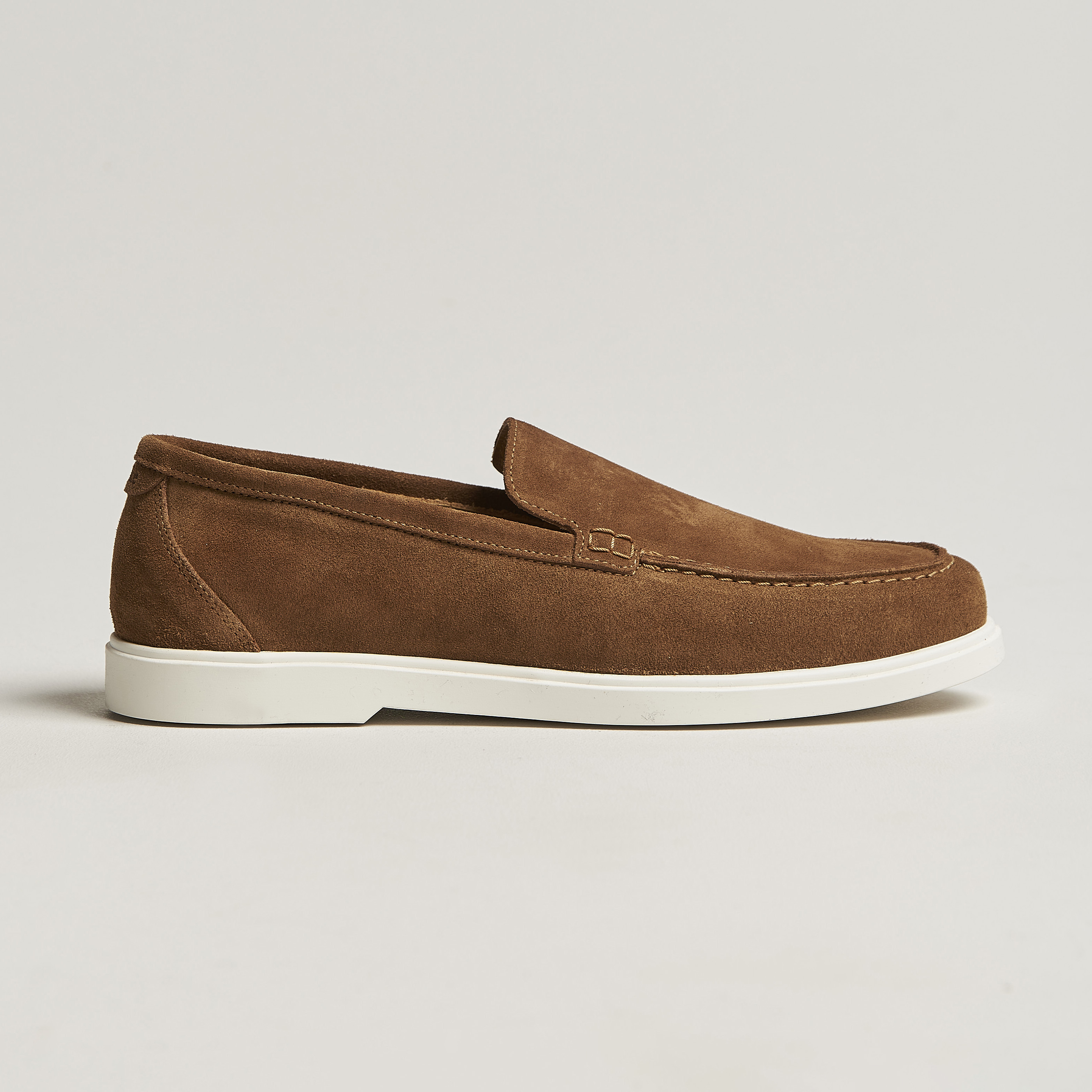 Loake Shoemakers Tuscany Suede Loafer Chestnut at CareOfCarl.com