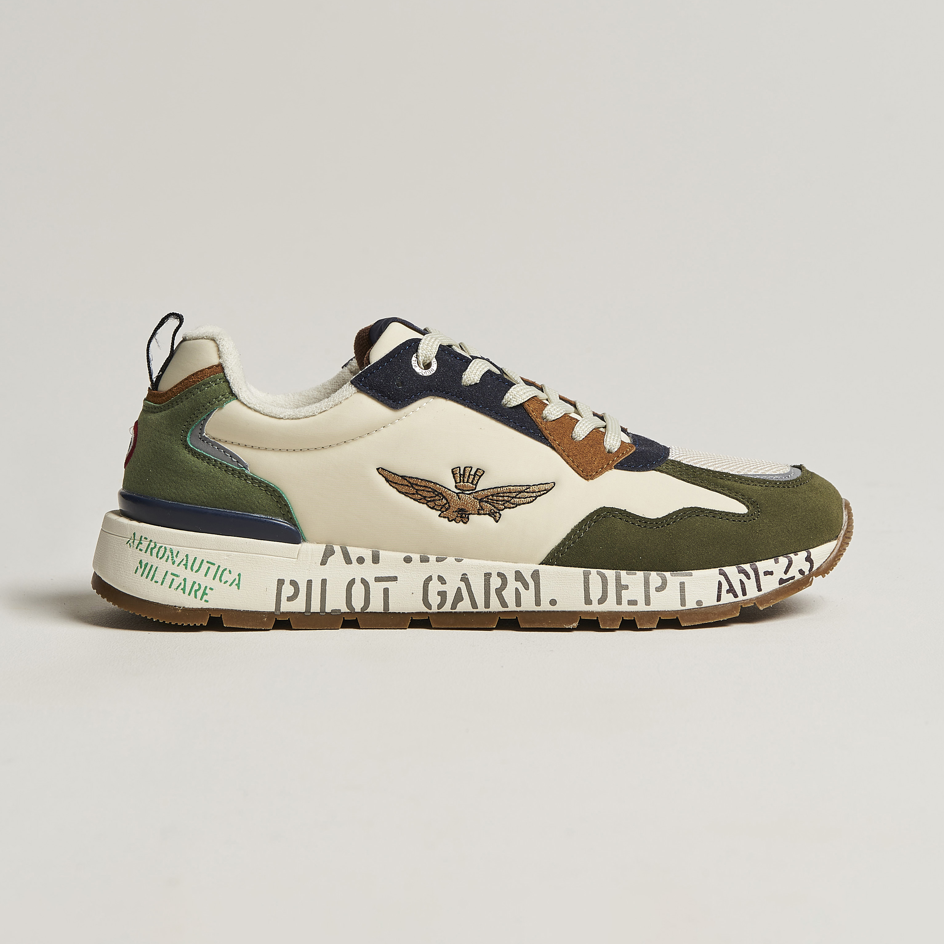 Aeronautica Militare Running Sneakers Light Green at CareOfCarl.com