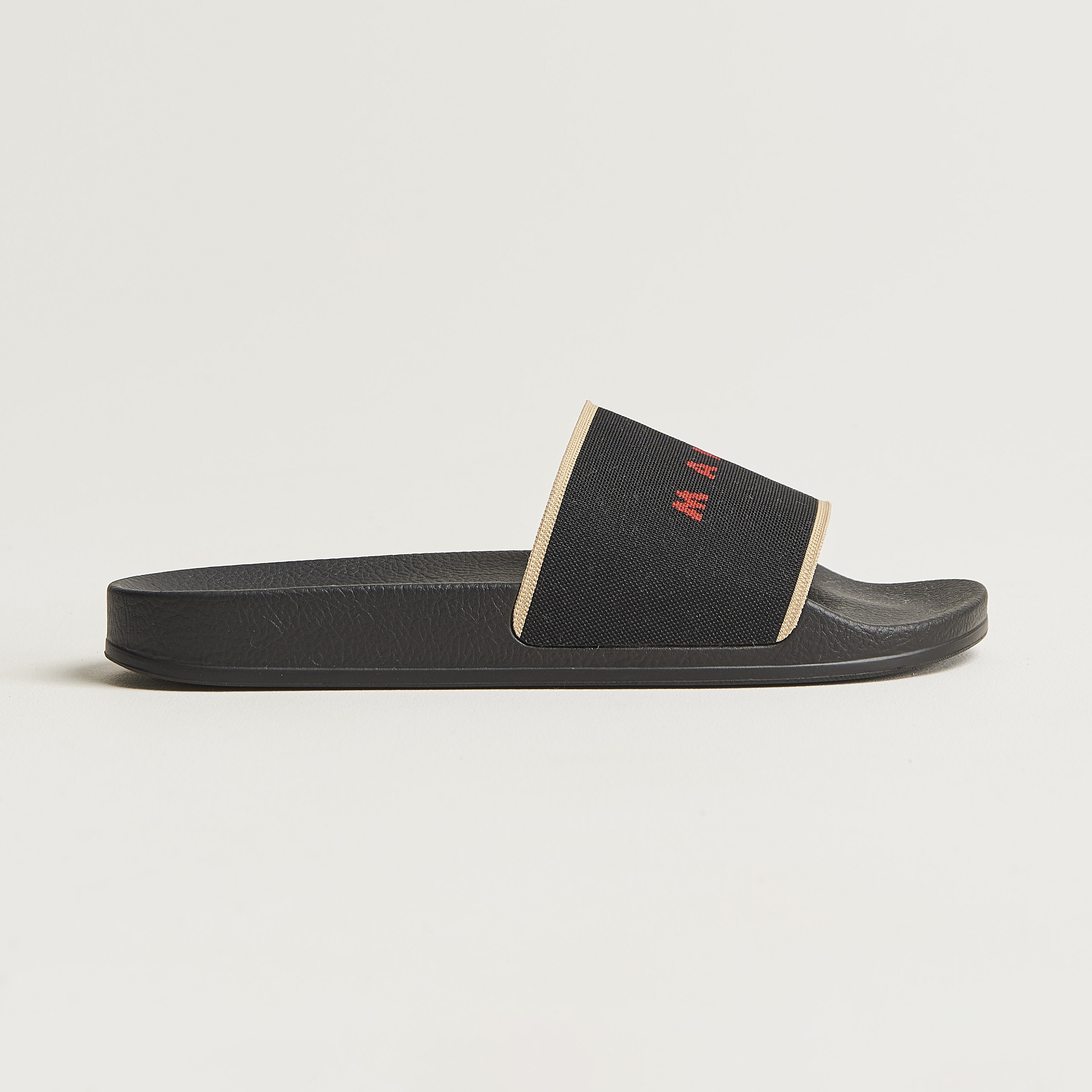 Marni Rubber Slides Black at CareOfCarl.com