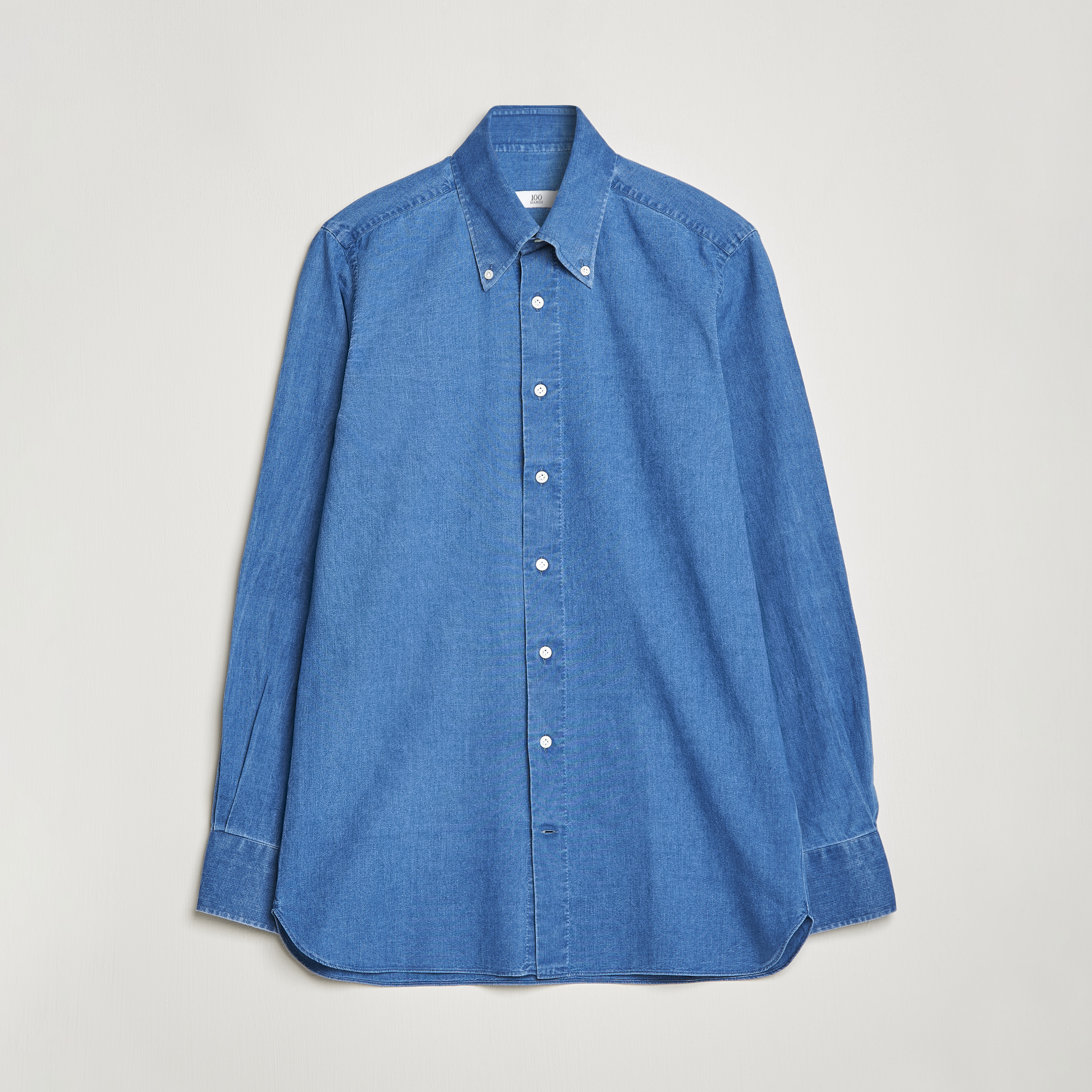 100Hands Japanese Denim Bata Wash Shirt Blue at CareOfCarl.com