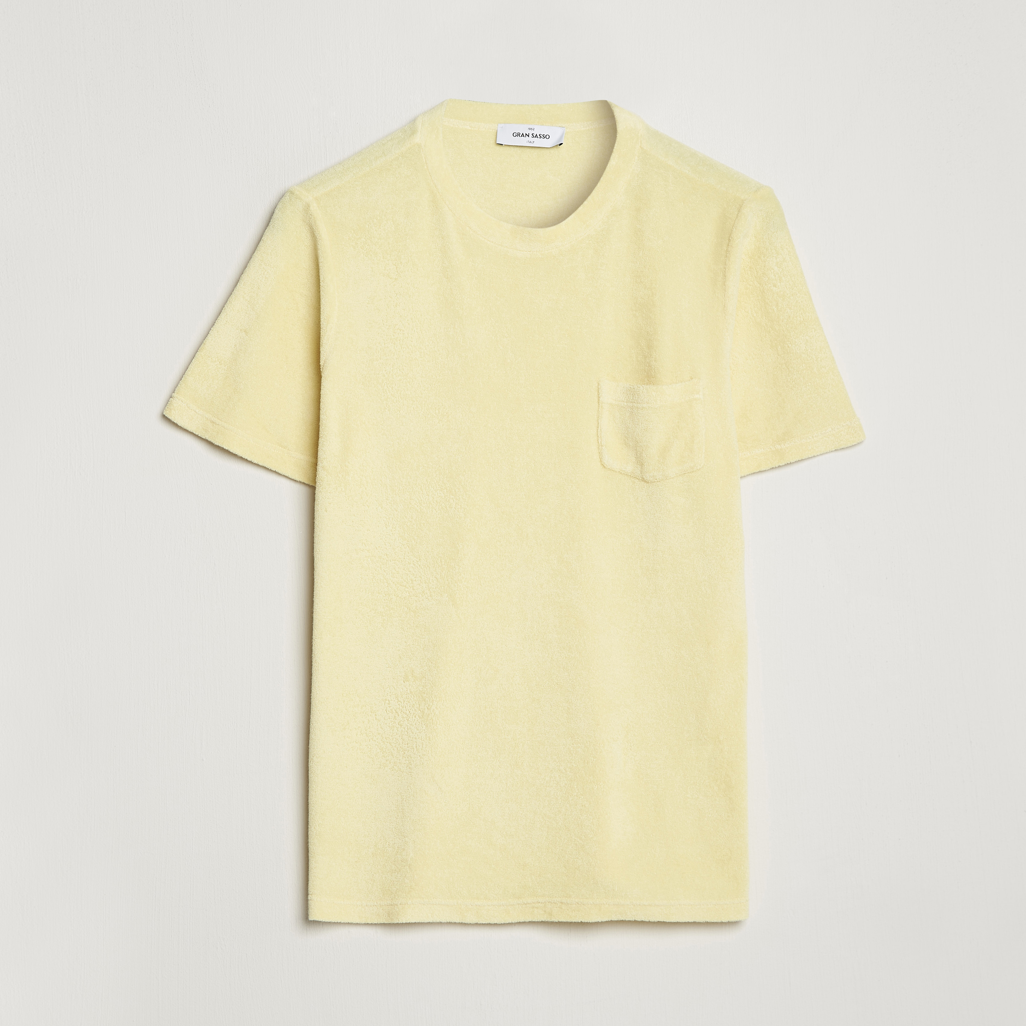 Gran Sasso Cotton Terry Tee Yellow at CareOfCarl.com