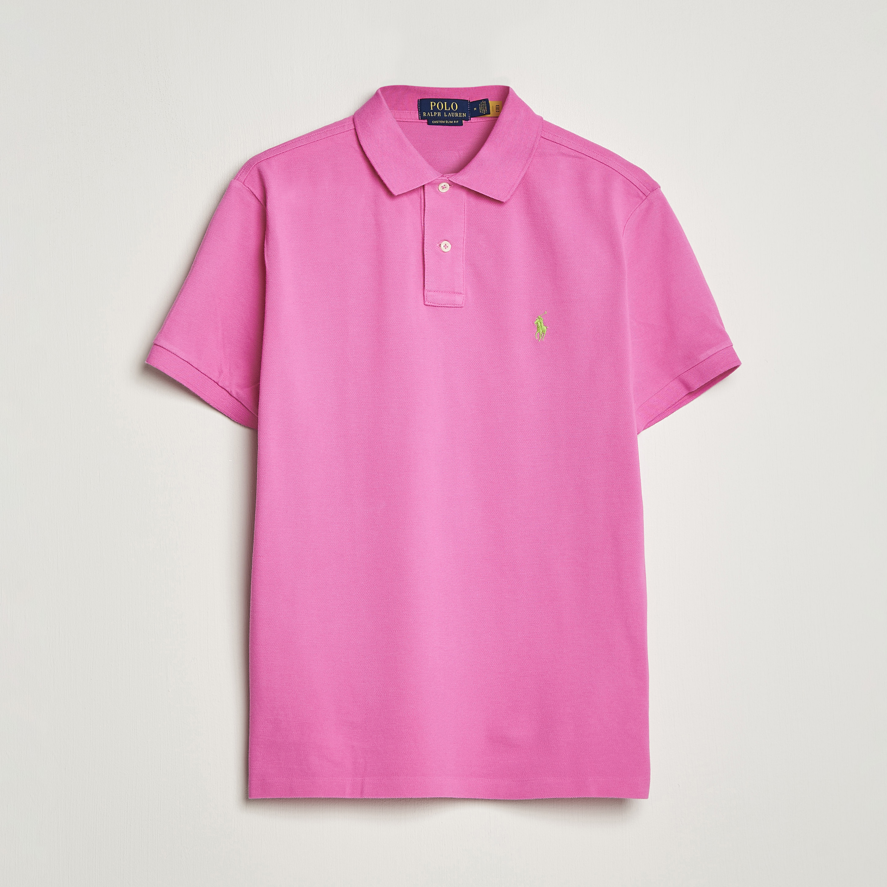 Custom Slim Fit Polo Dalia Pink at CareOfCarl.com