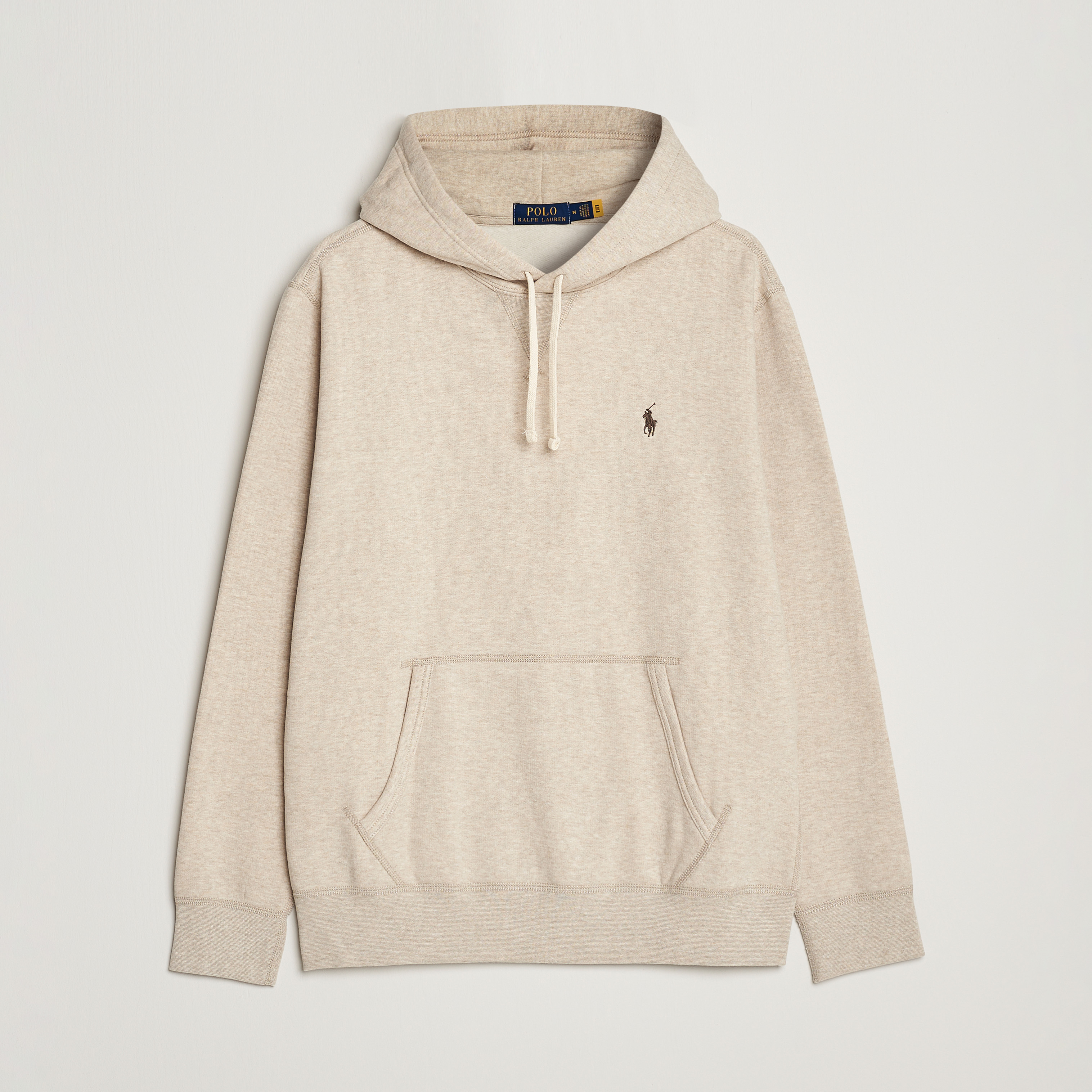 Polo Ralph Lauren RL Fleece Hoodie Expedition Dune Heather at CareOfCarl.co