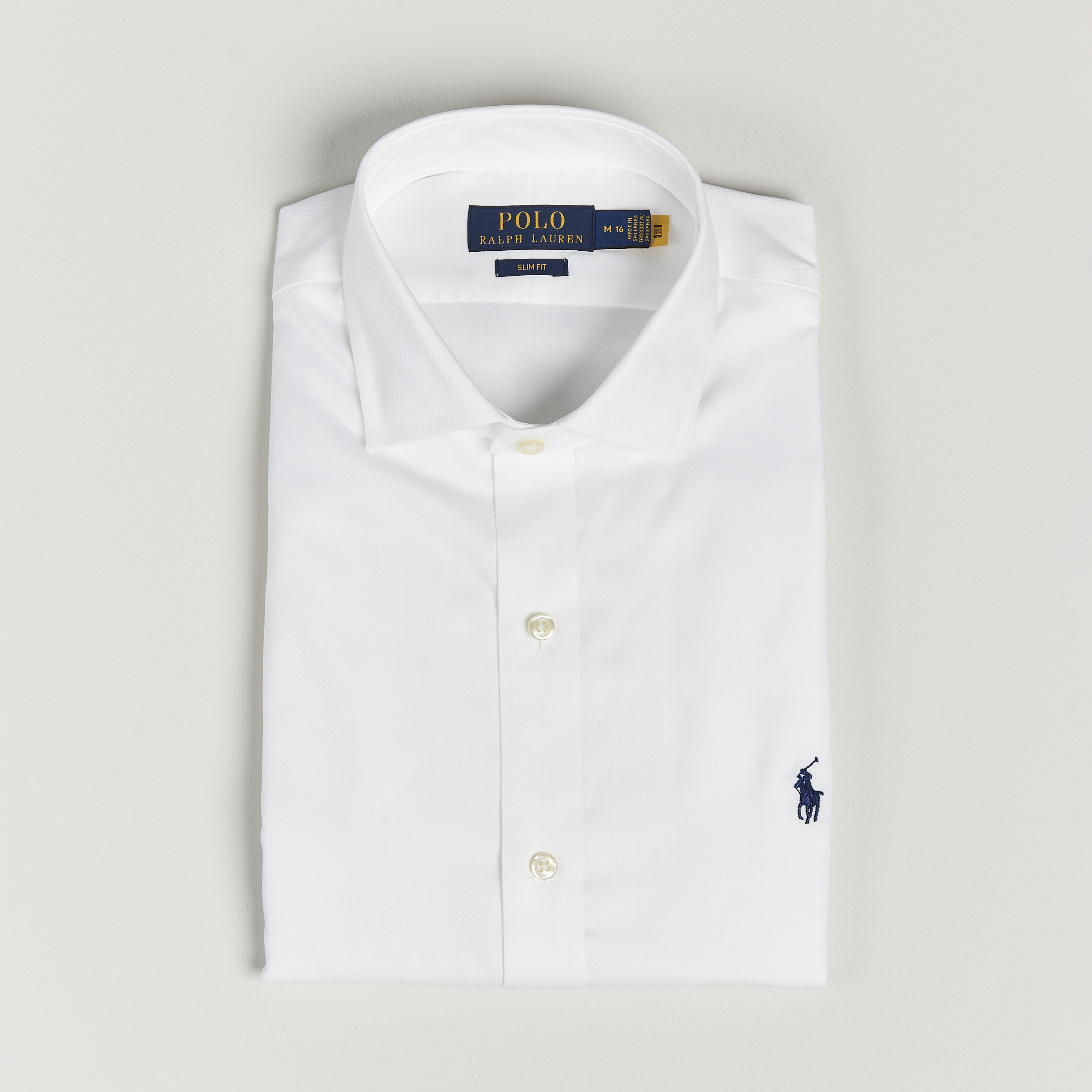 Polo Ralph Lauren Slim Fit Dress Shirt White at CareOfCarl.com