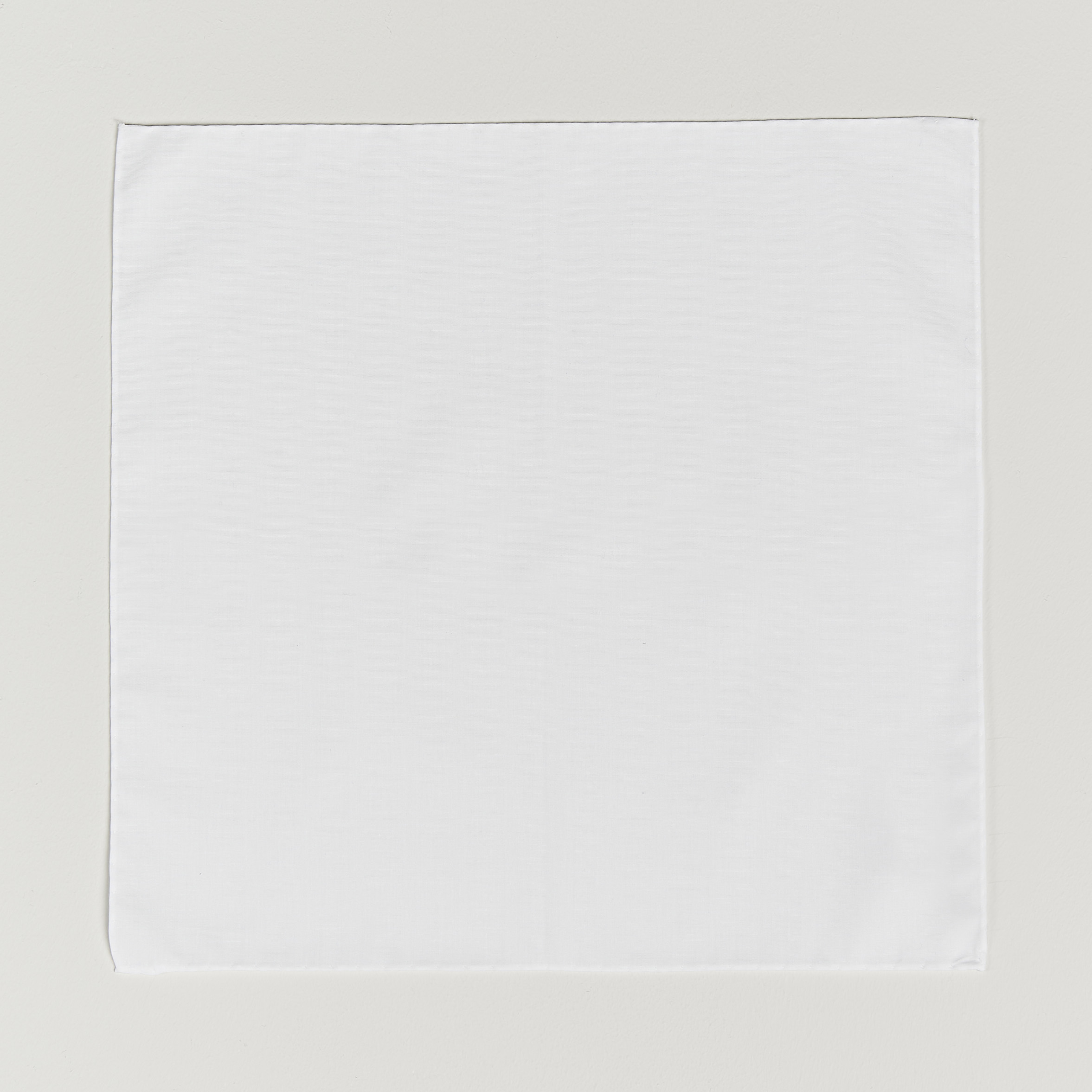 Cotton Pocket Square White at CareOfCarl.com