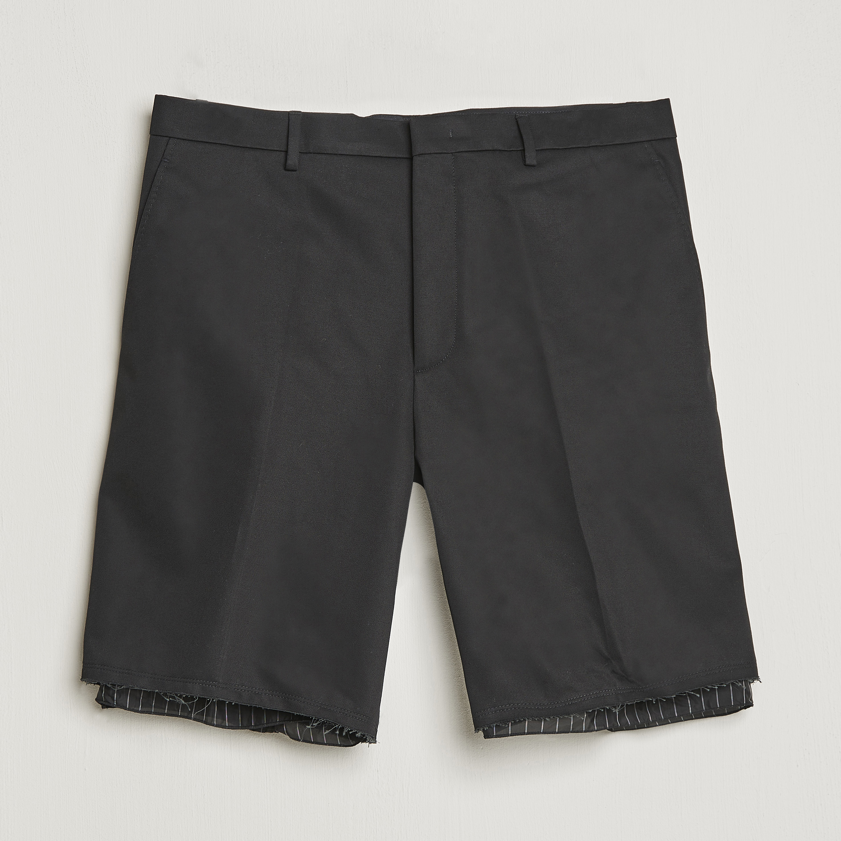 Lanvin Raw Edge Tailored Shorts Black at CareOfCarl.com