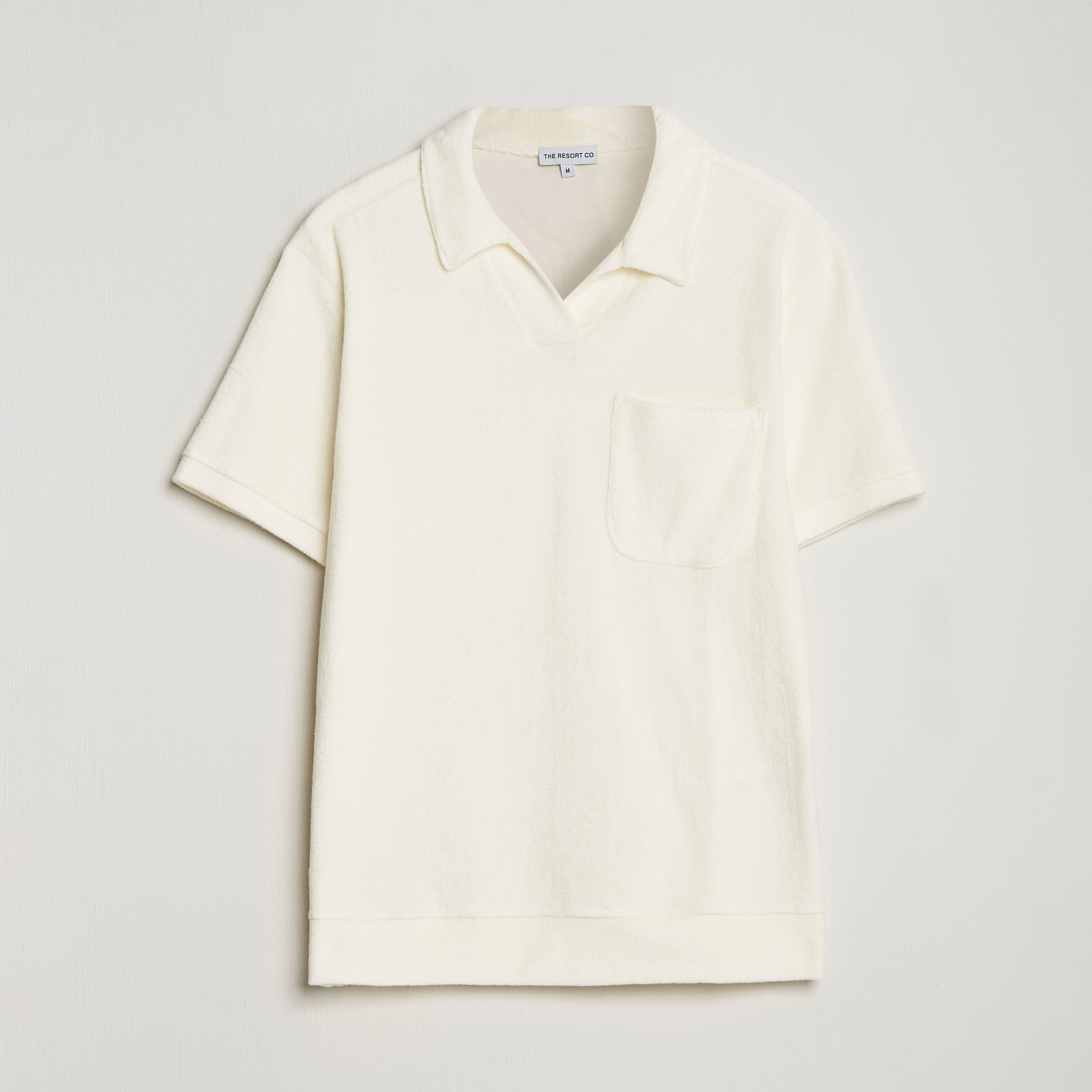 The Resort Co Terry Polo Shirt White at CareOfCarl.com