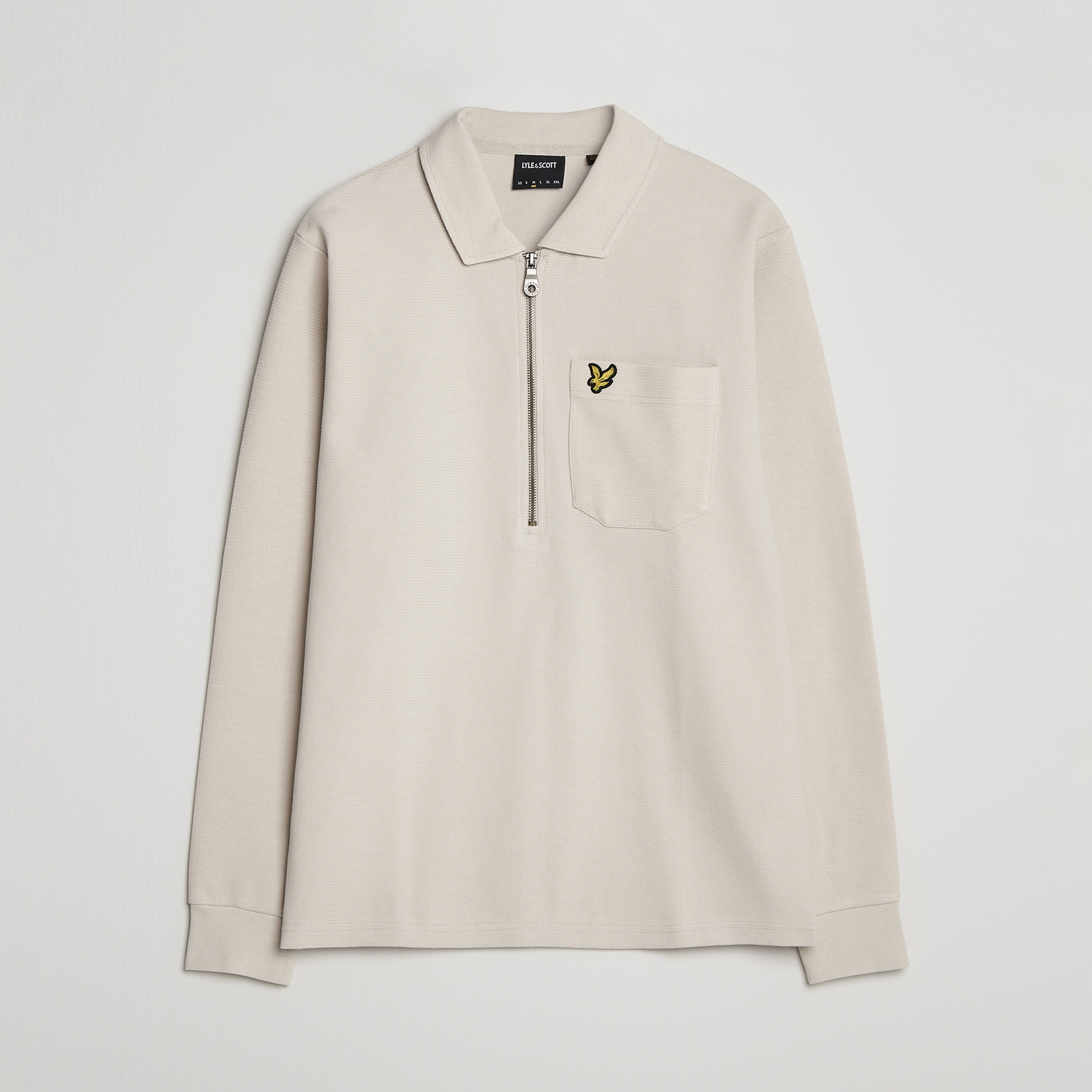 Lyle & Scott Crest Half Zip Sweater Cove at CareOfCarl.com