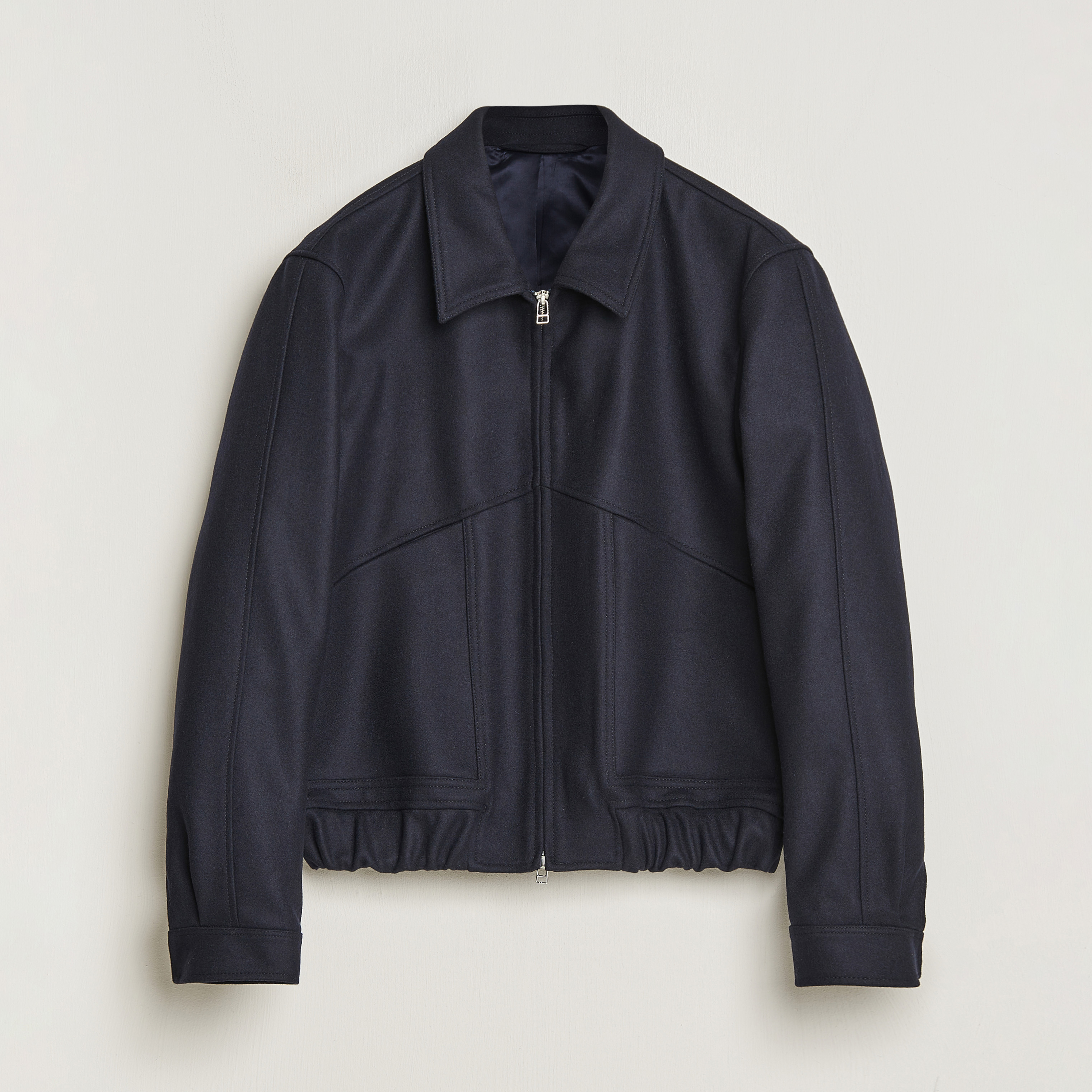 Tiger of Sweden Eeven Wool Pilot Bomber Jacket Light Ink at CareOfCarl.com