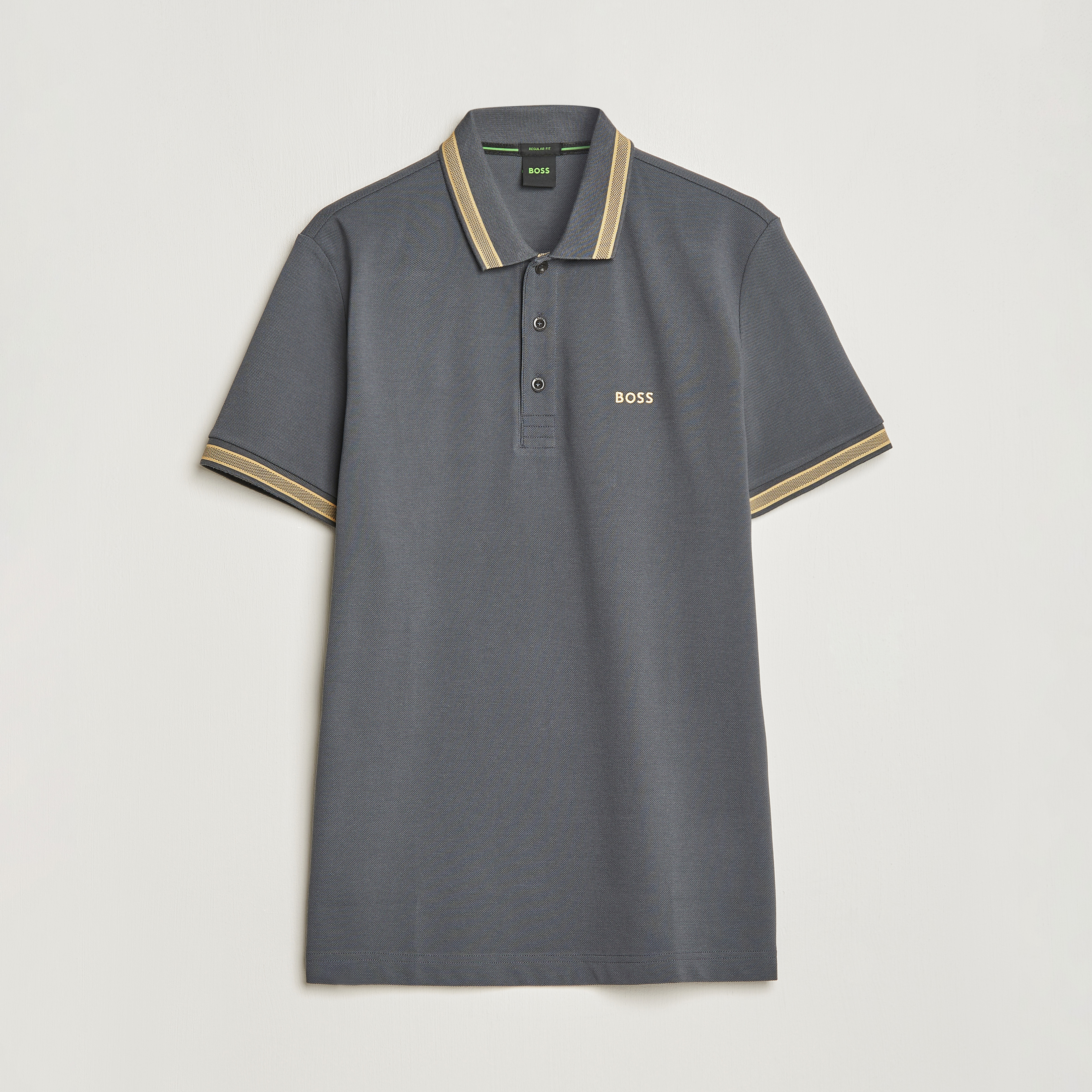 BOSS GREEN Paddy Piké Dark Grey at CareOfCarl.com