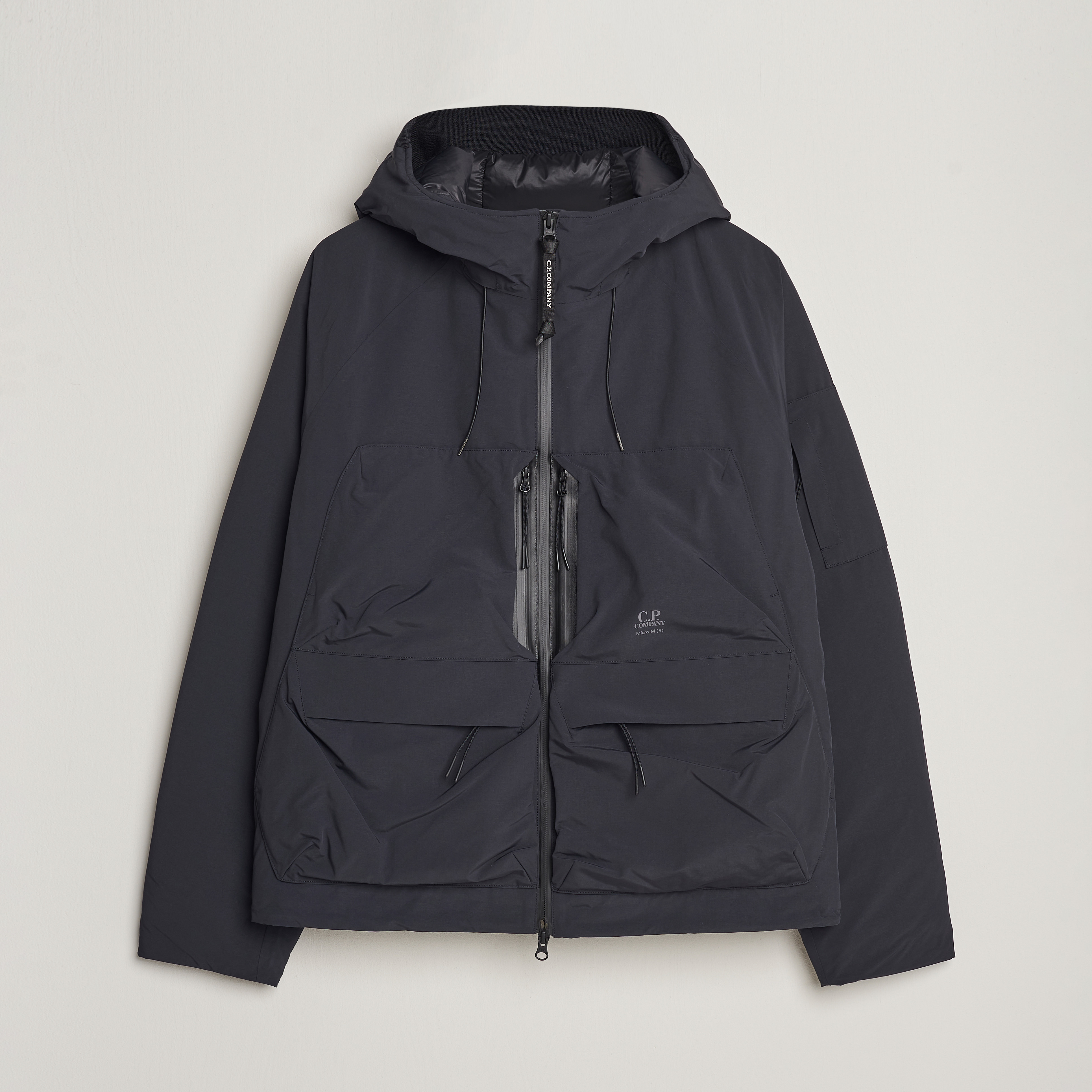 C.P. Company Micro M Re-Cycled Hood Jacket Black at CareOfCarl.com