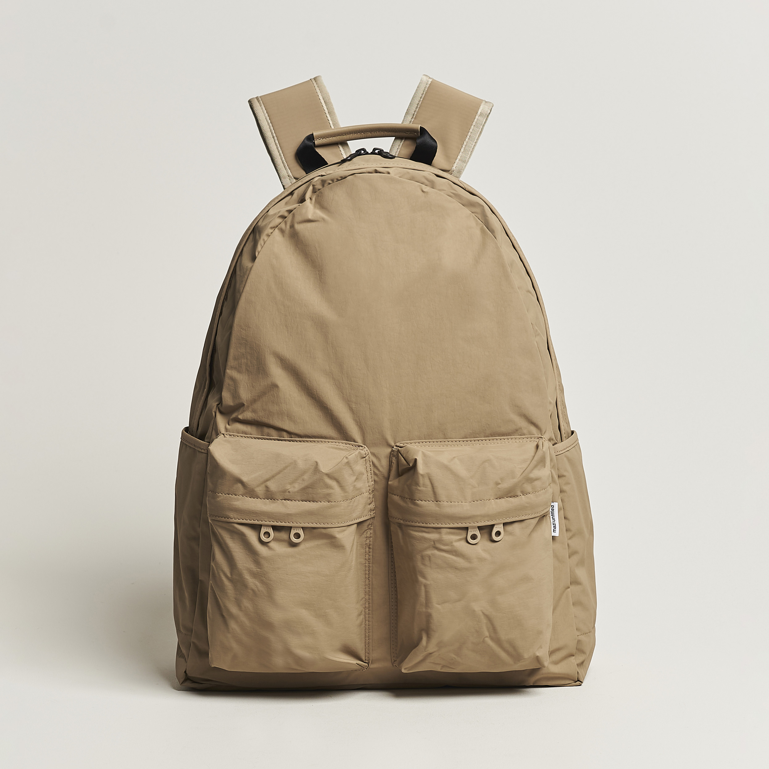 mazi untitled All Day 03 Nylon Backpack Beige at CareOfCarl.com