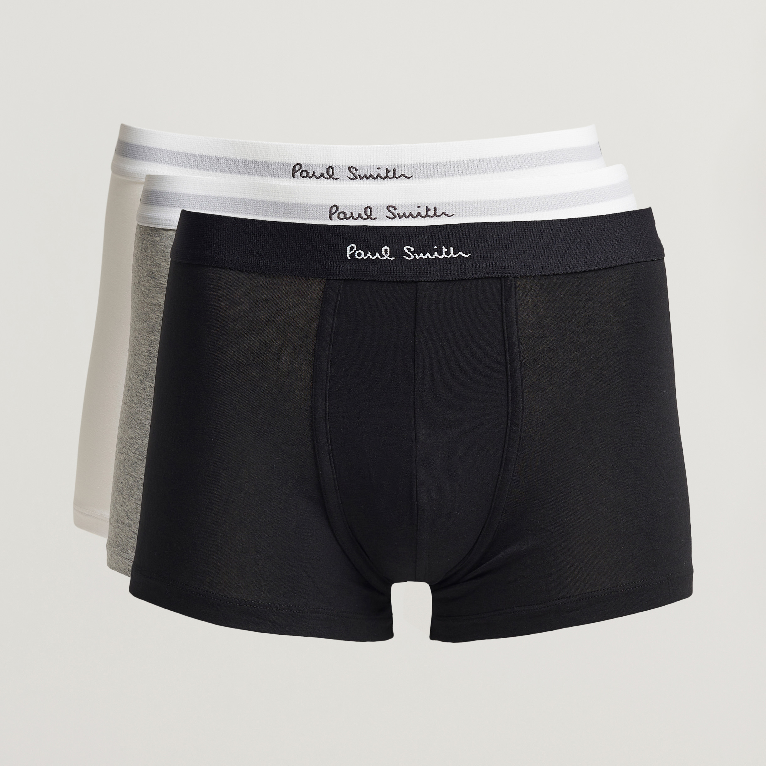 Paul Smith 3-Pack Trunk White/Black/Grey at CareOfCarl.com