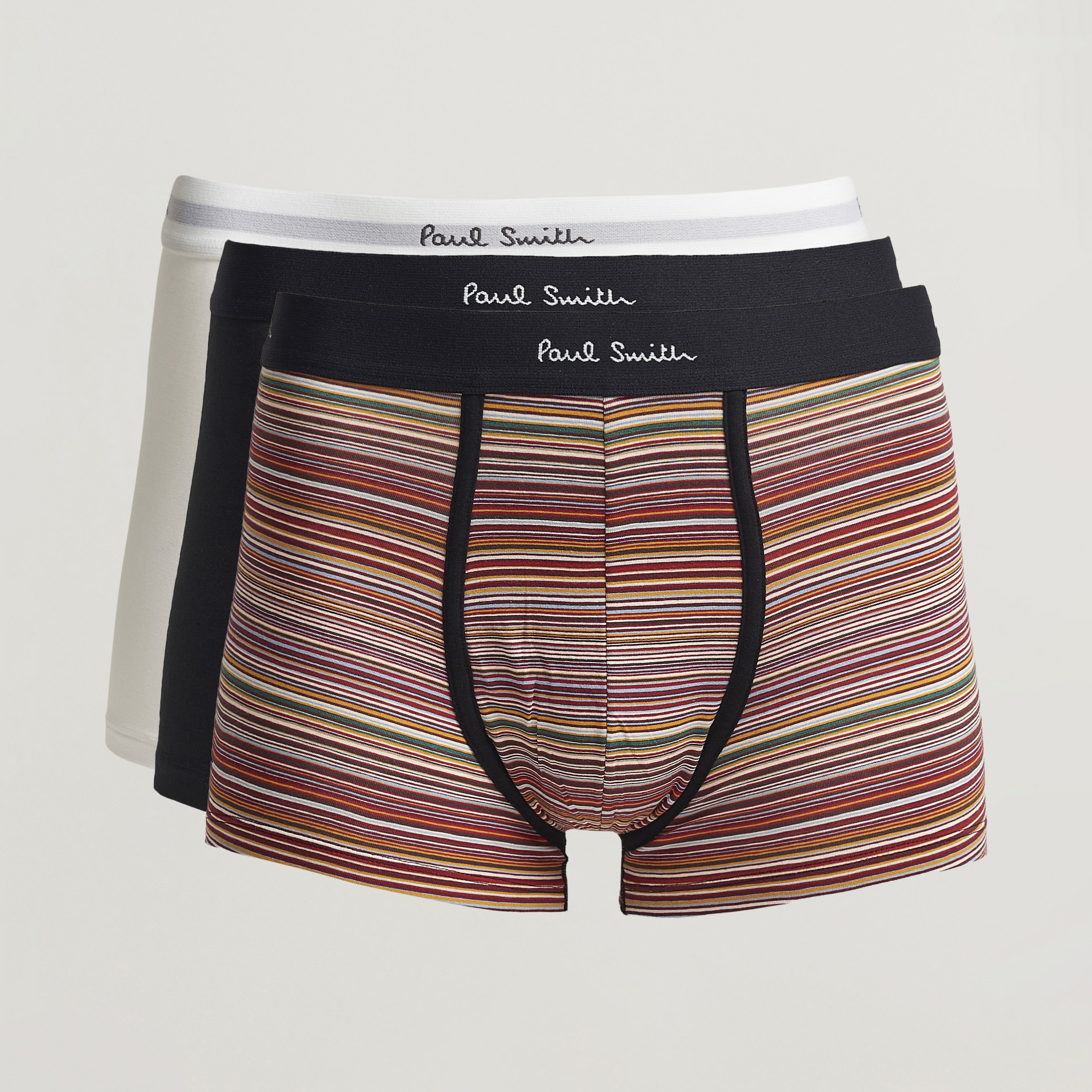 Paul Smith 3-Pack Trunk Stripe/White/Black at CareOfCarl.com