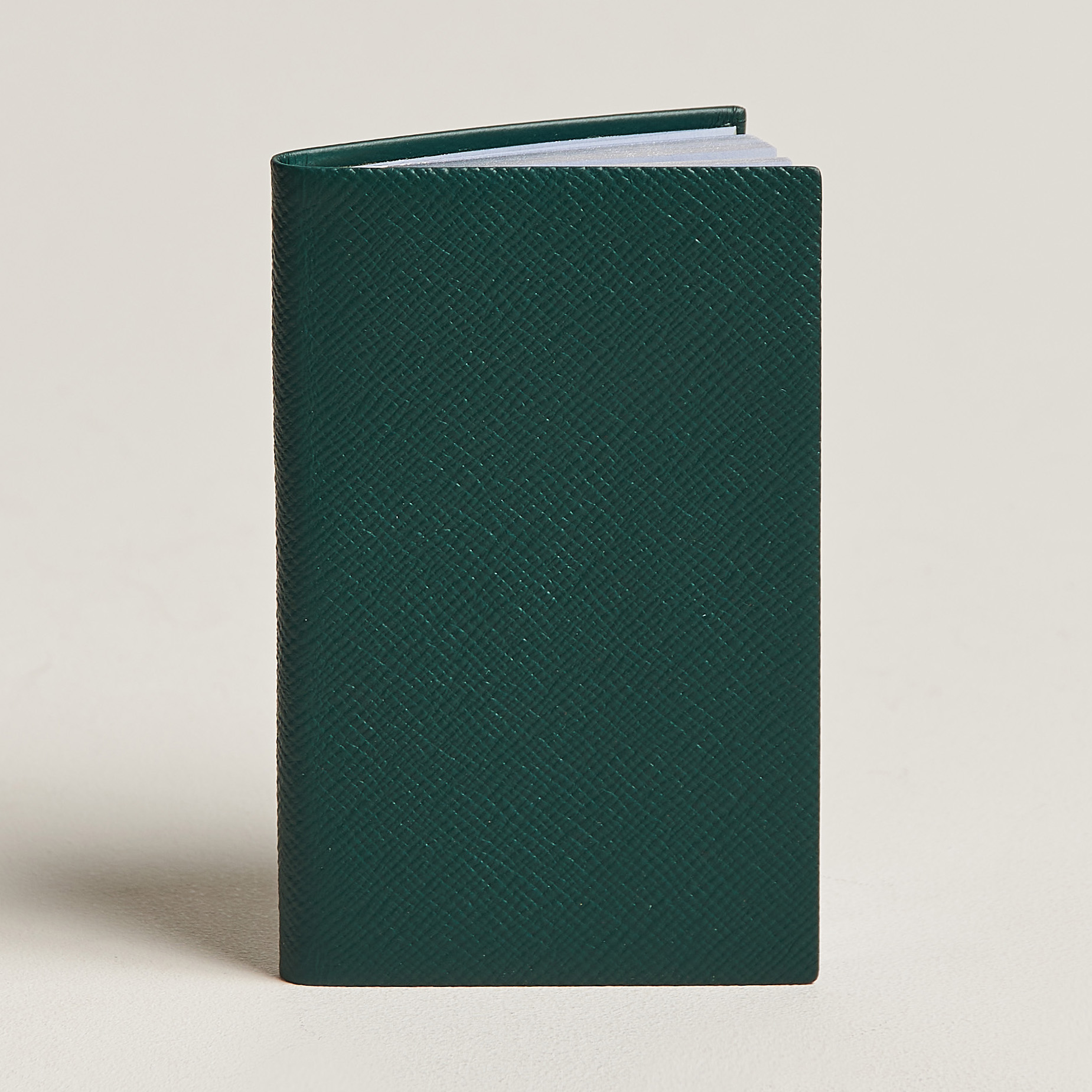 Smythson Panama Notebook Untitled Forest Green at CareOfCarl.com