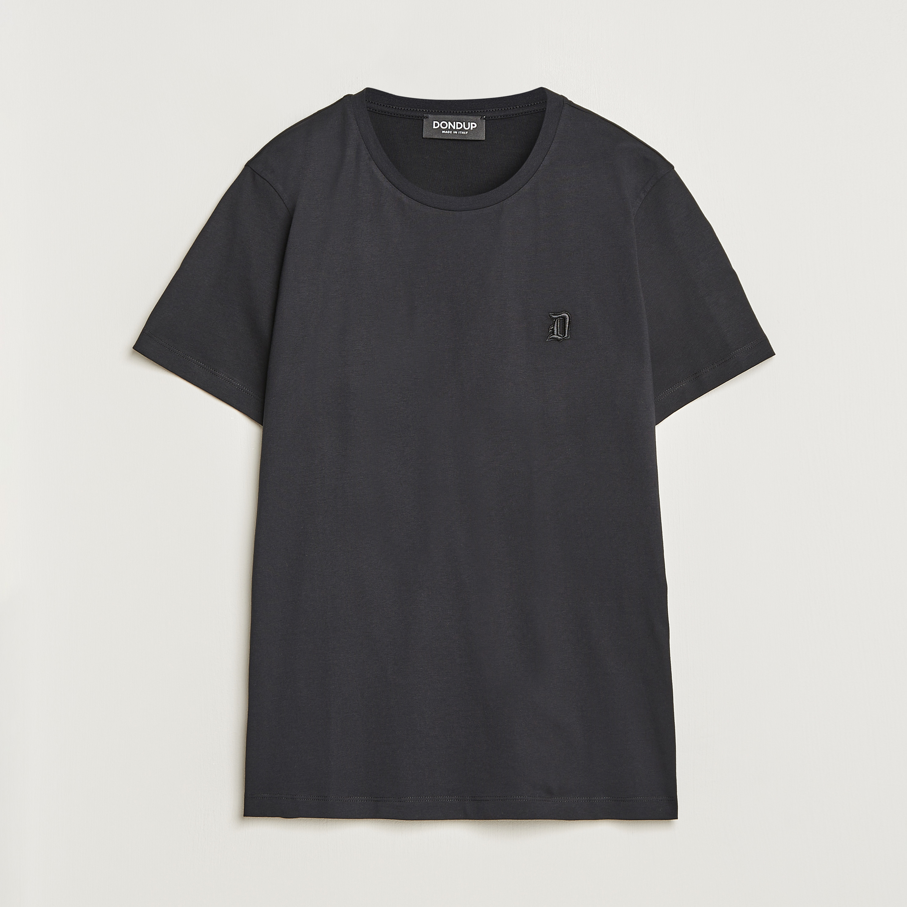 Dondup Logo Crew Neck T-Shirt Black at CareOfCarl.com
