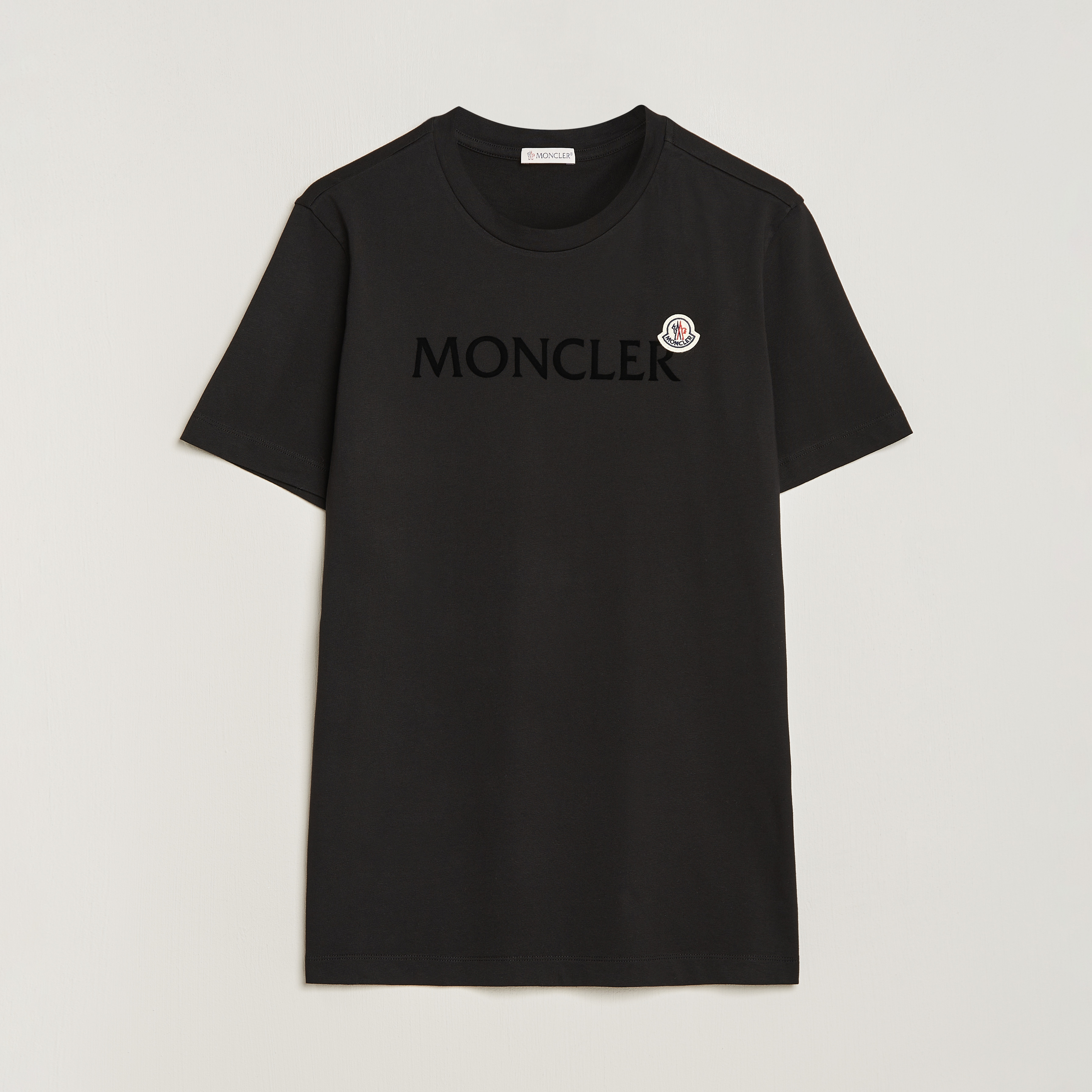 Moncler Lettering Logo T-Shirt Black at CareOfCarl.com