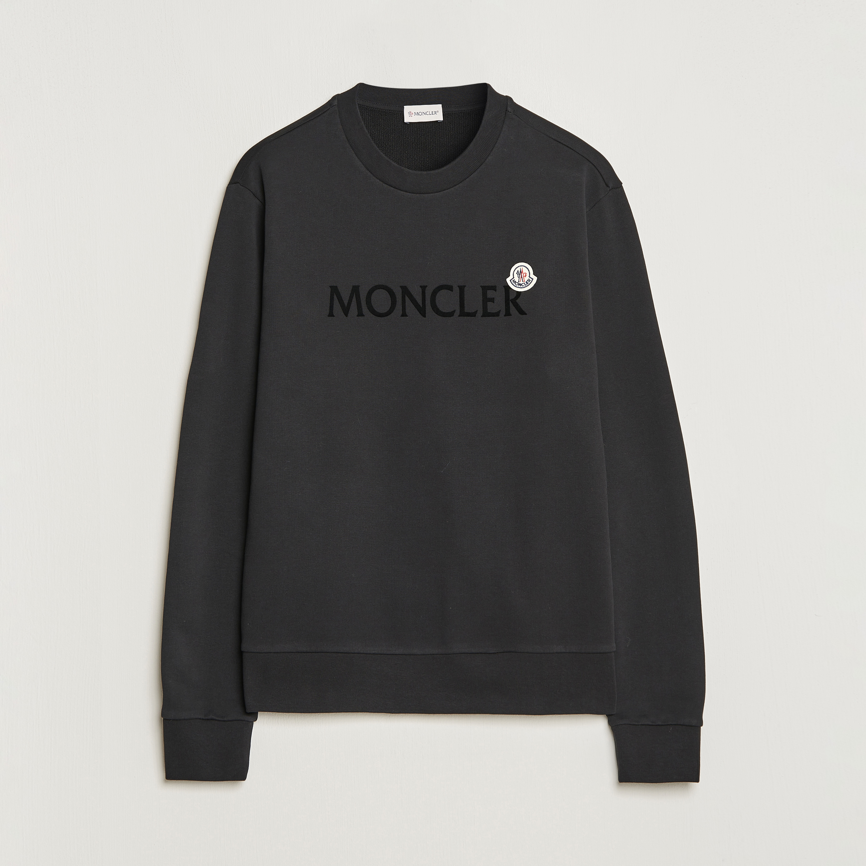 Moncler Lettering Logo Sweatshirt Black at CareOfCarl.com