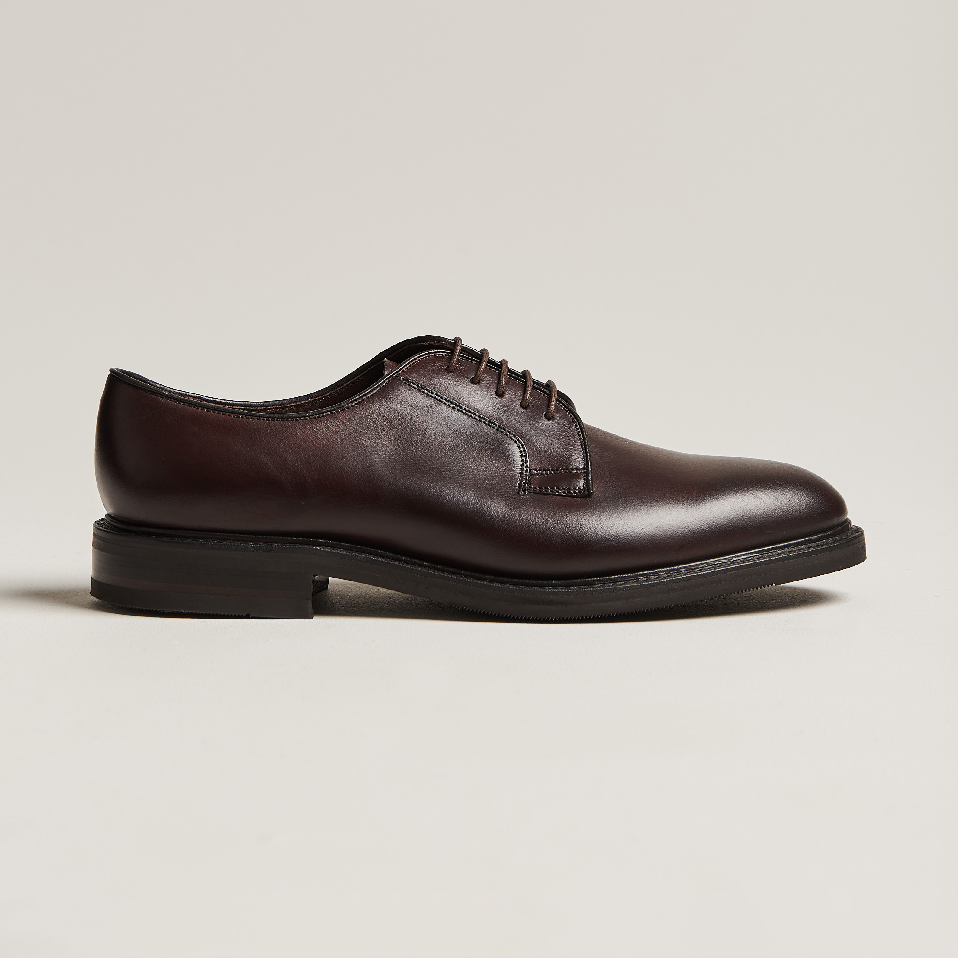 Loake 1880 Leyburn Derby Dark Brown Oiled at CareOfCarl.com