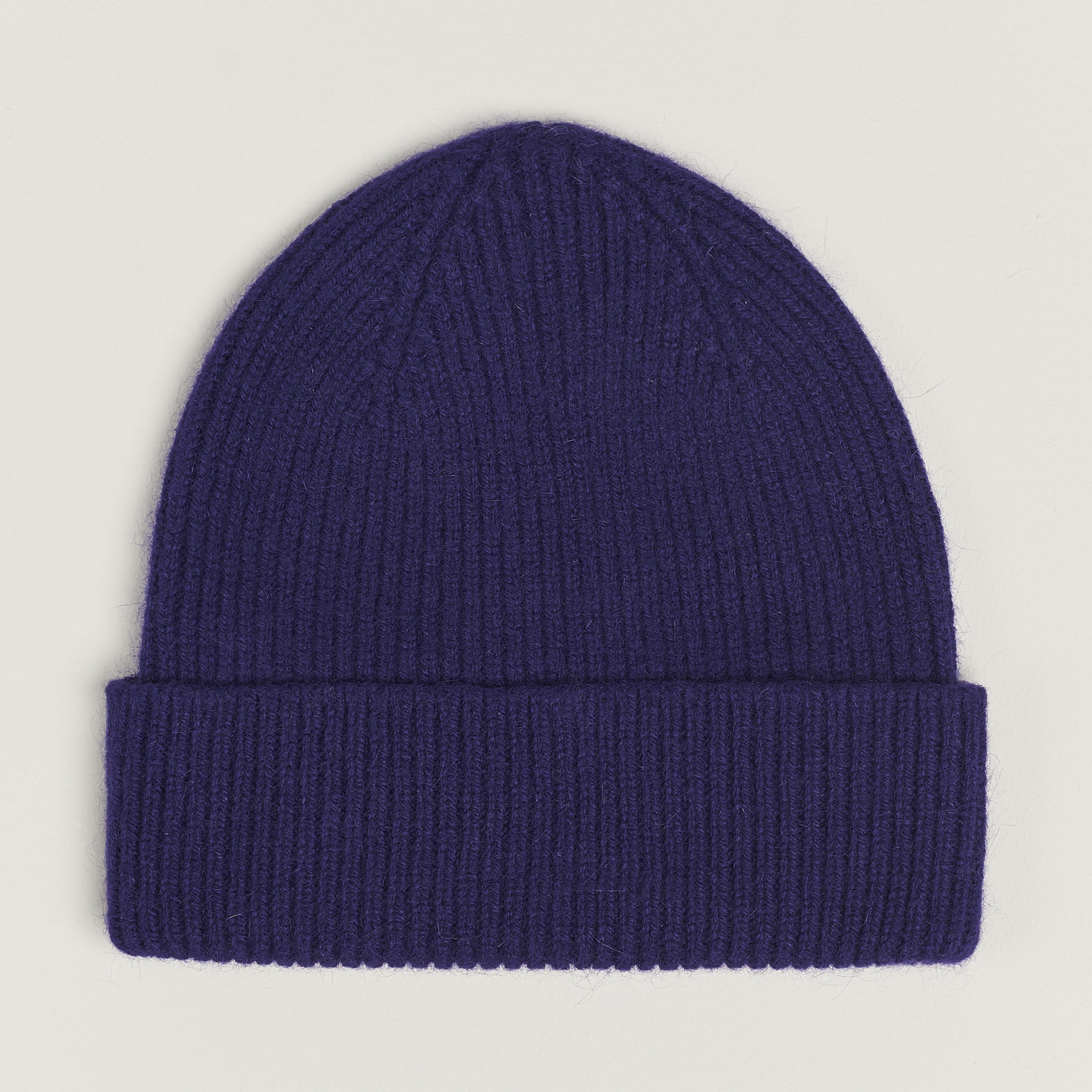 Le Bonnet Lambswool/Caregora Beanie Indigo at CareOfCarl.com