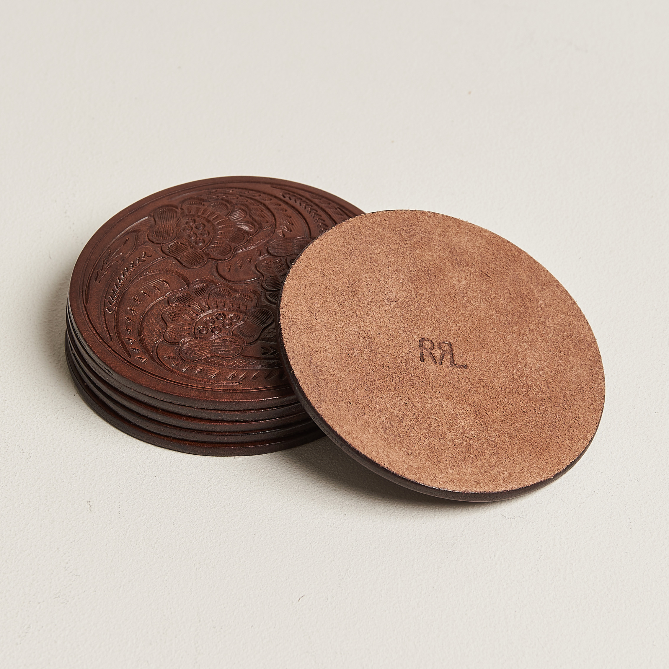 RRL Coaster Set Brown at CareOfCarl.com