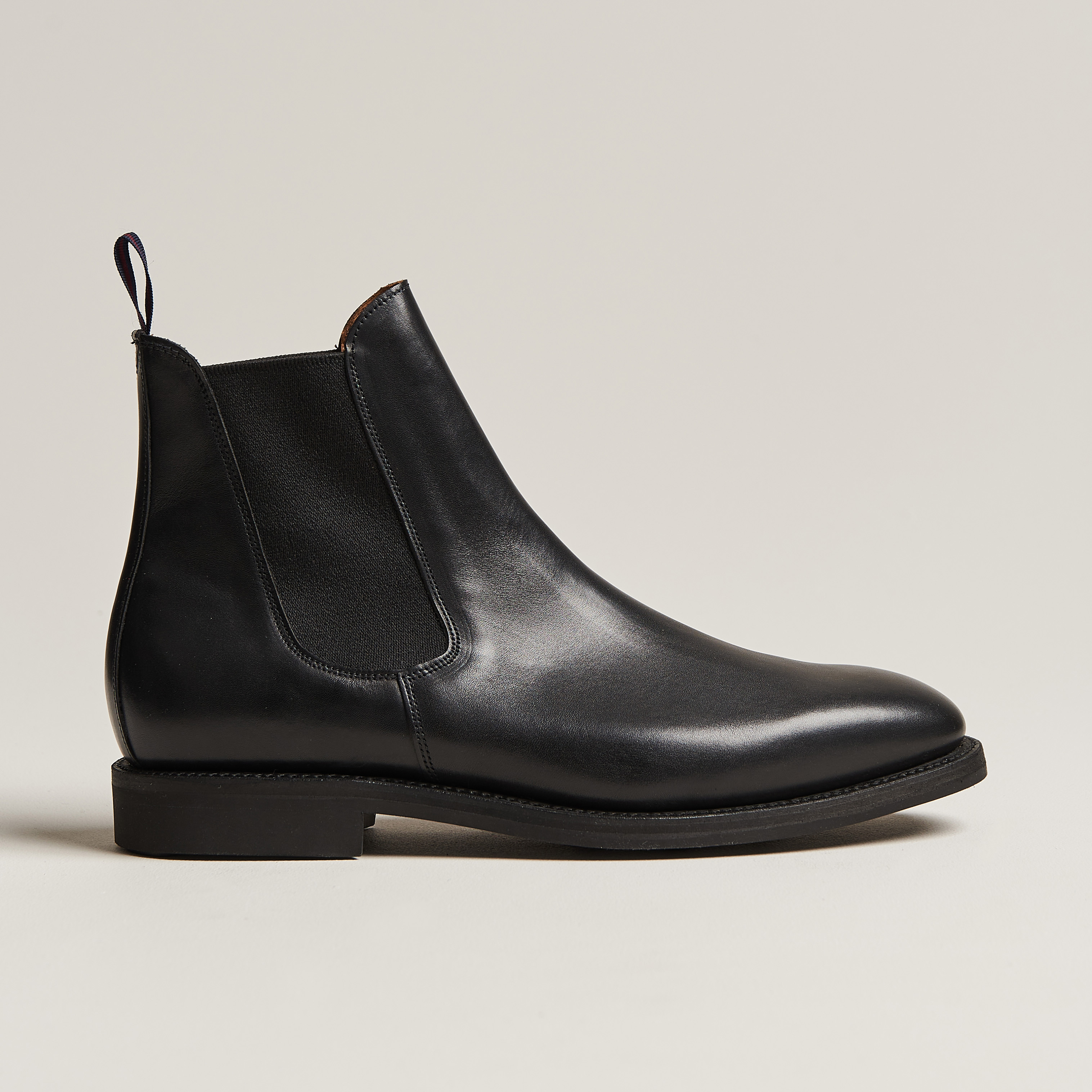 Sanders Liam Chelsea Boot Black Calf at CareOfCarl.com