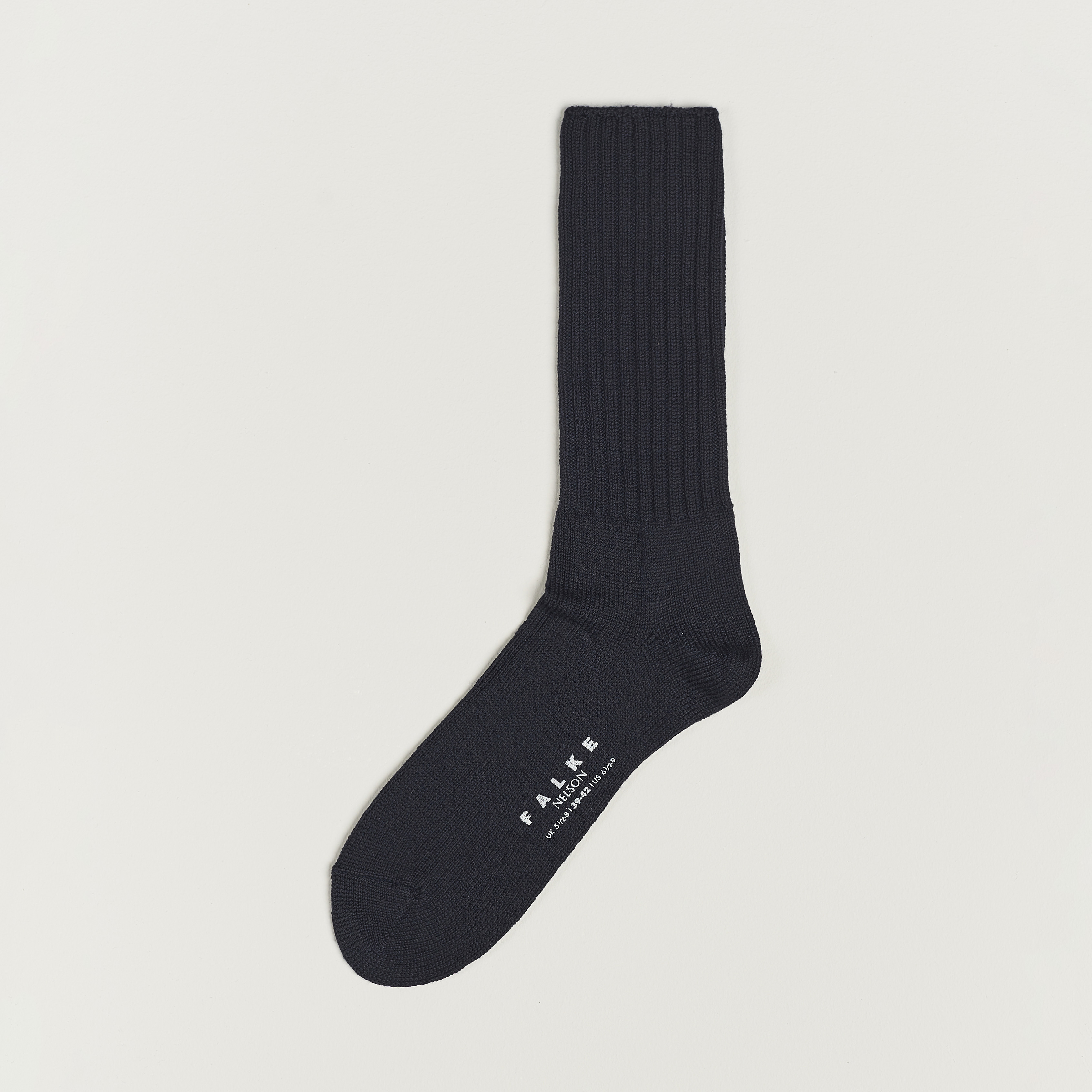 Falke Nelson Wool Boot Sock Dark Navy at CareOfCarl.com