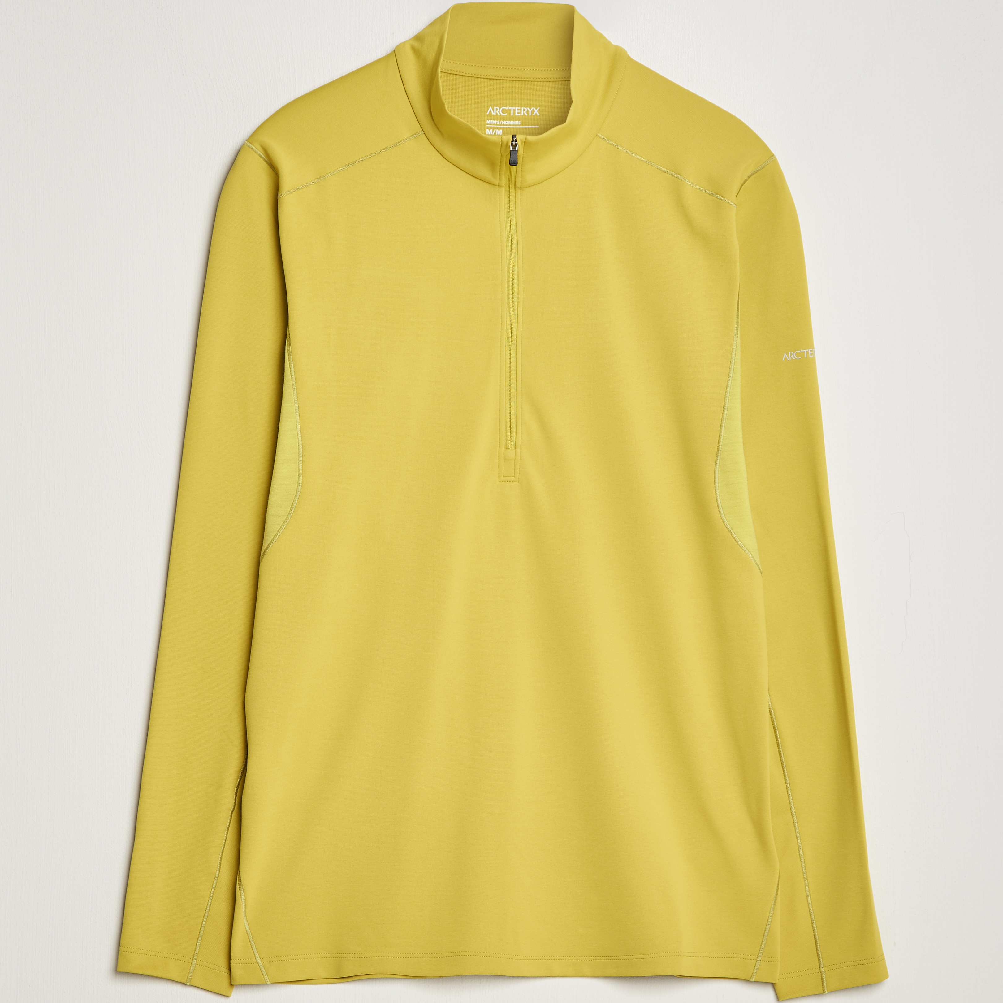 Arc'teryx Rho Hybrid Half-Zip Lampyre Yellow at CareOfCarl.com