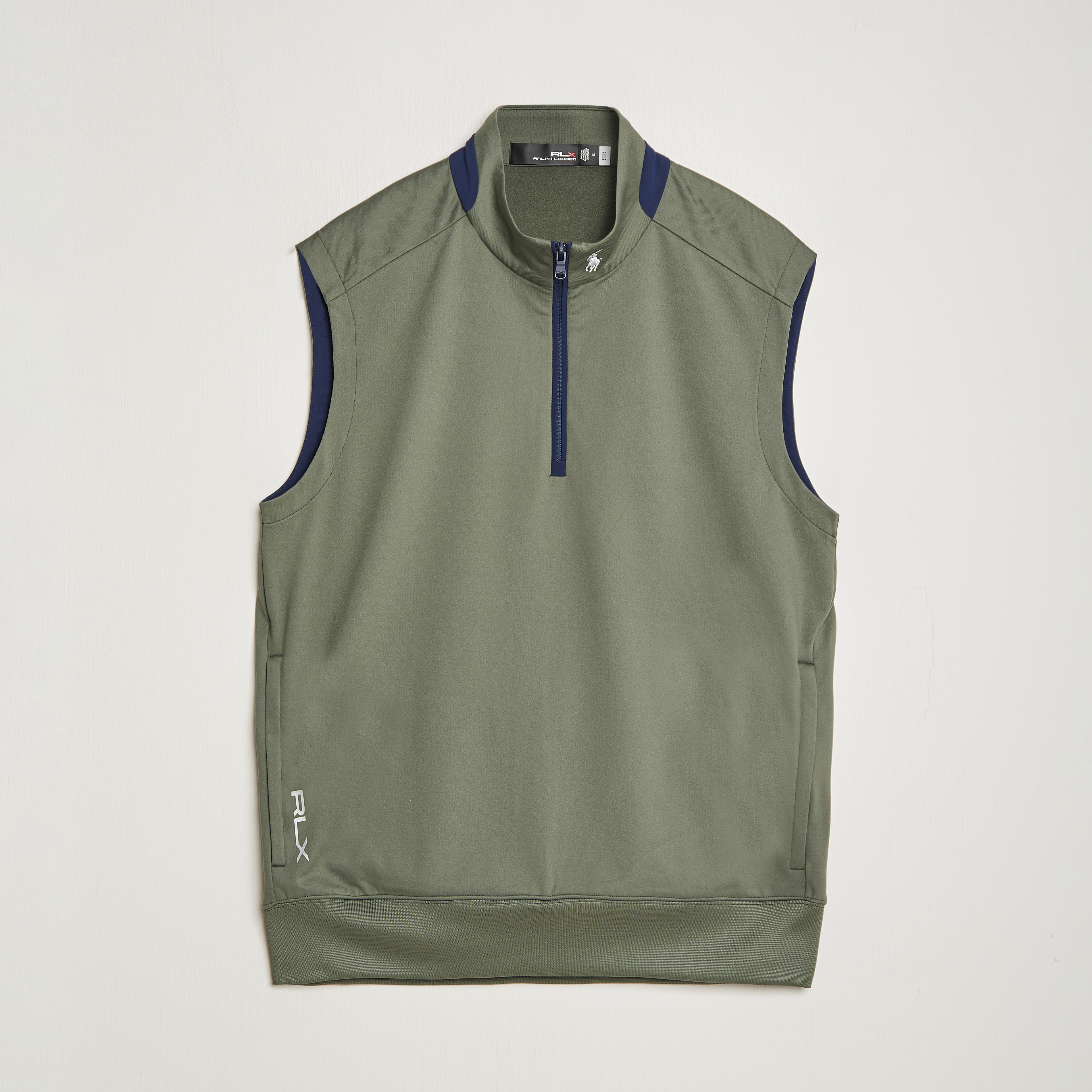 RLX Ralph Lauren Luxury Performance Vest Fossil Green at CareOfCarl.com