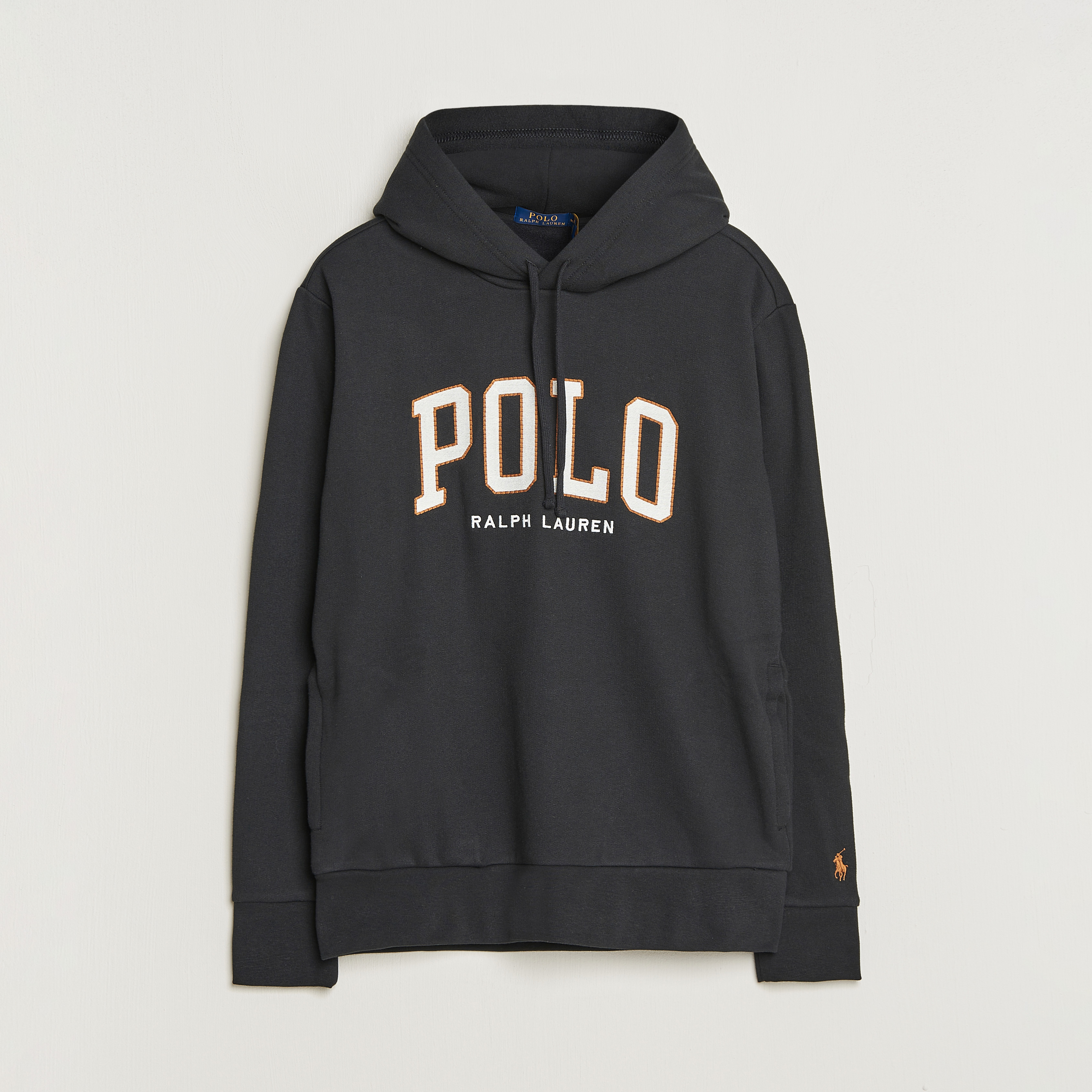 Polo Ralph Lauren RL Fleece Logo Hoodie Black at CareOfCarl.com