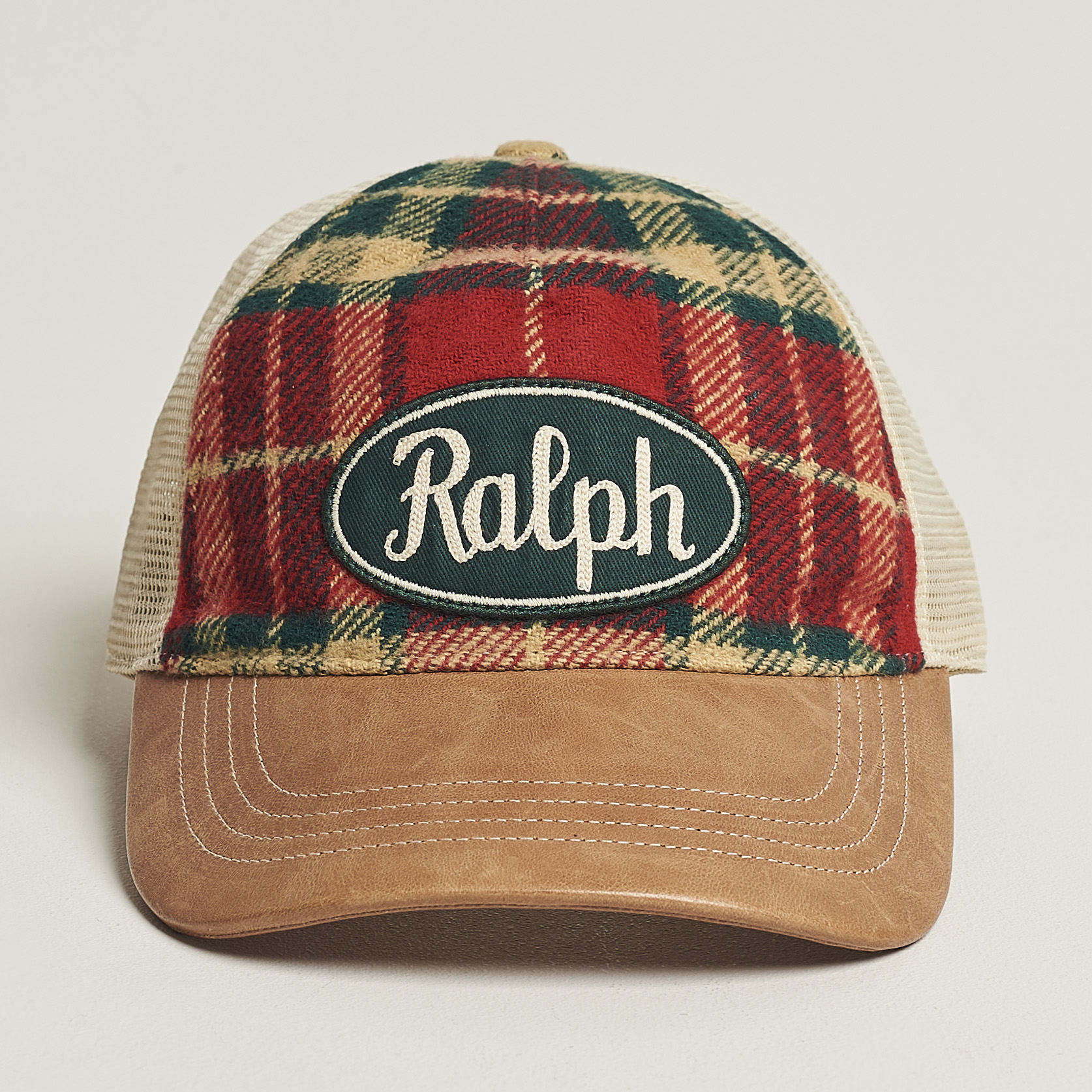 Polo Ralph Lauren Flannel Ralph Cap Red/Black Multi at CareOfCarl.com