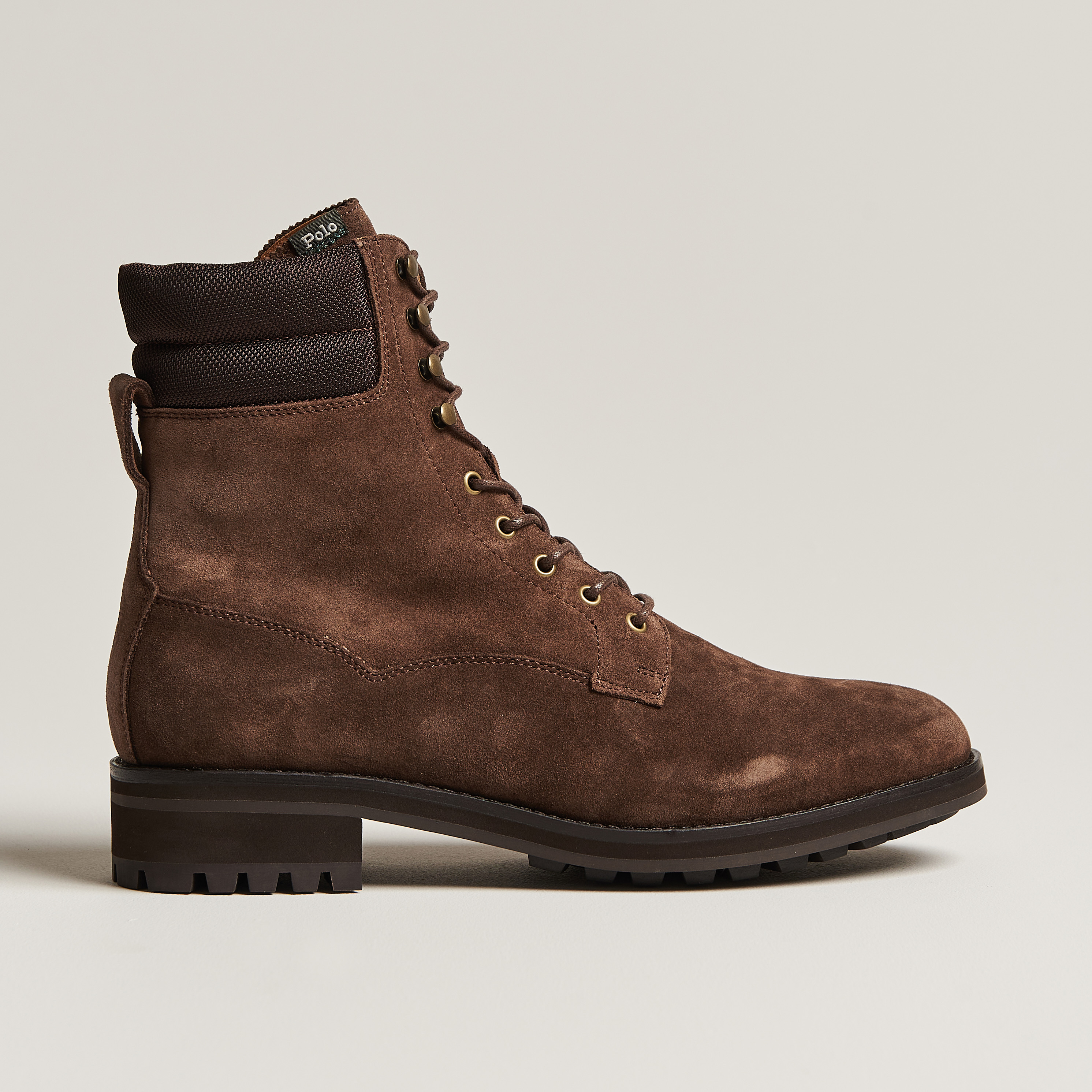 Polo Ralph Lauren Bryson Suede Boot Chocolate Brown at CareOfCarl.com