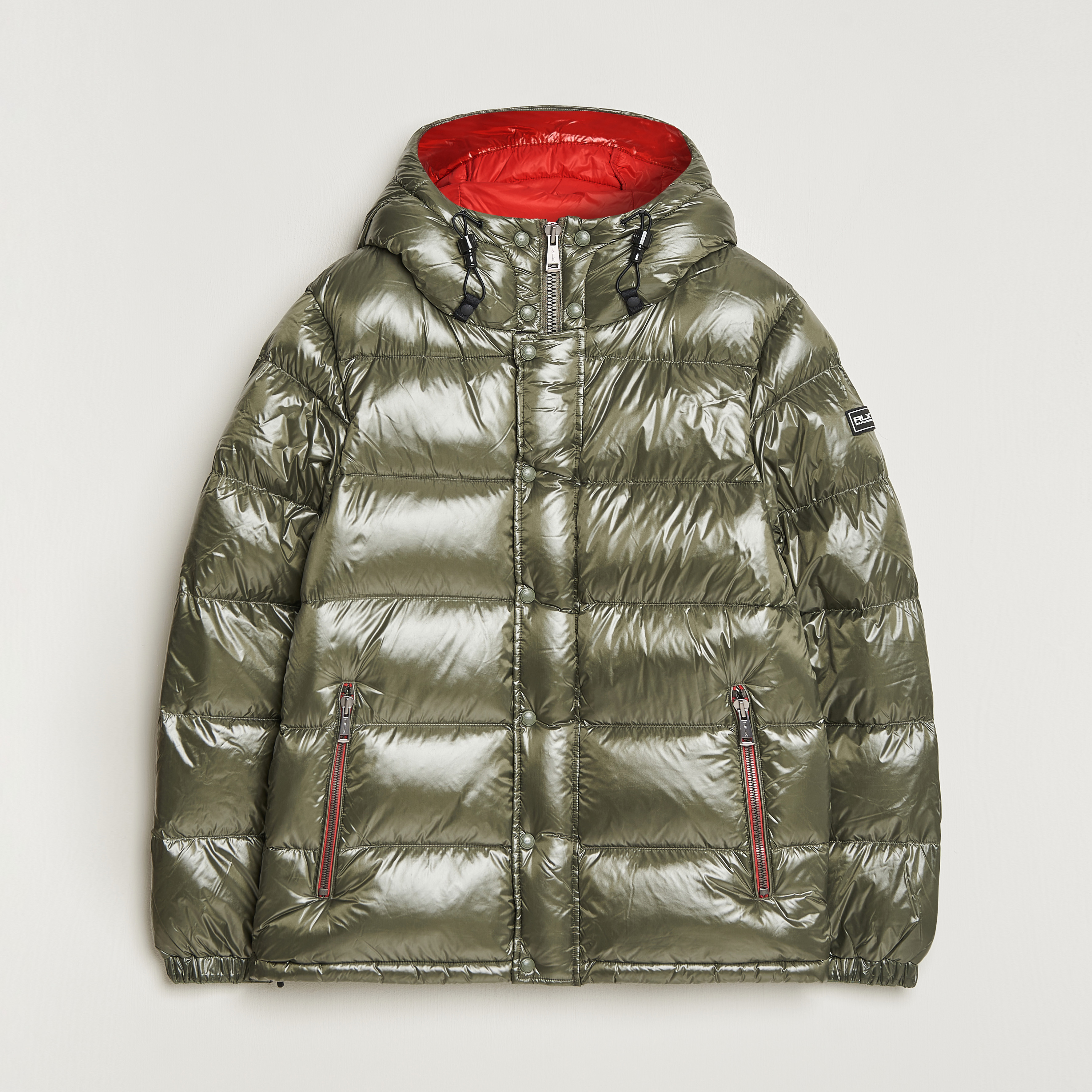 RLX Ralph Lauren Rover Down Puffer Jacket Fossil Green at CareOfCarl.com