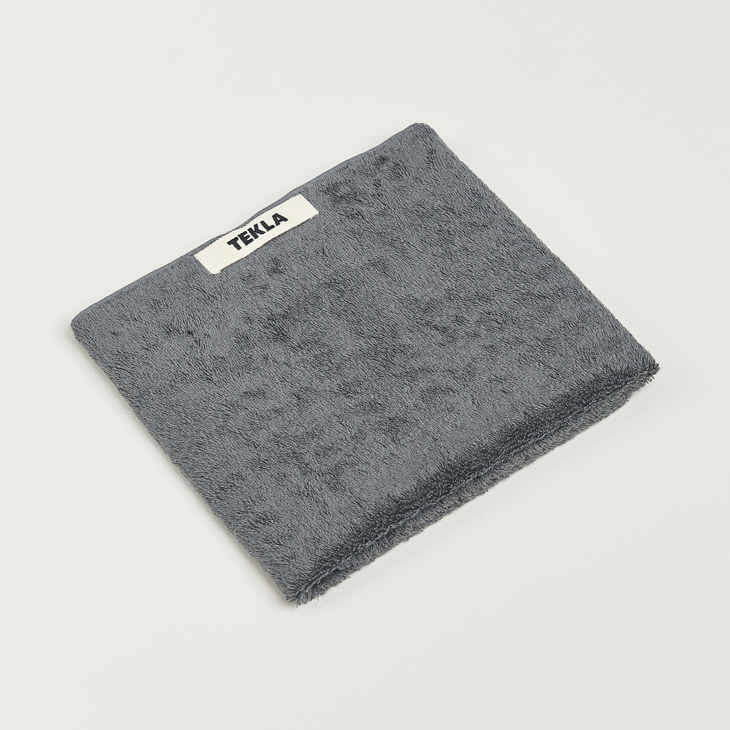 Tekla Organic Terry Hand Towel Charcoal Grey at CareOfCarl.com