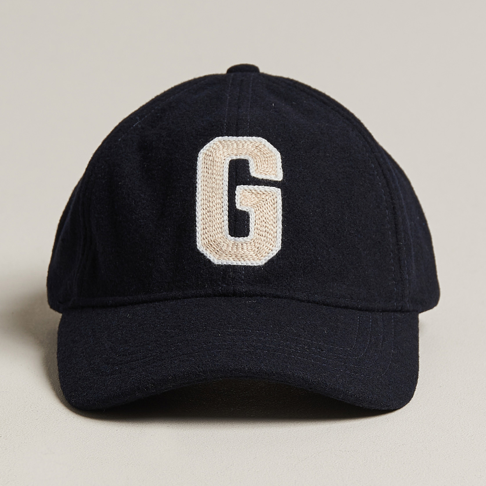 GANT Badge Wool Cap Evening Blue at CareOfCarl.com