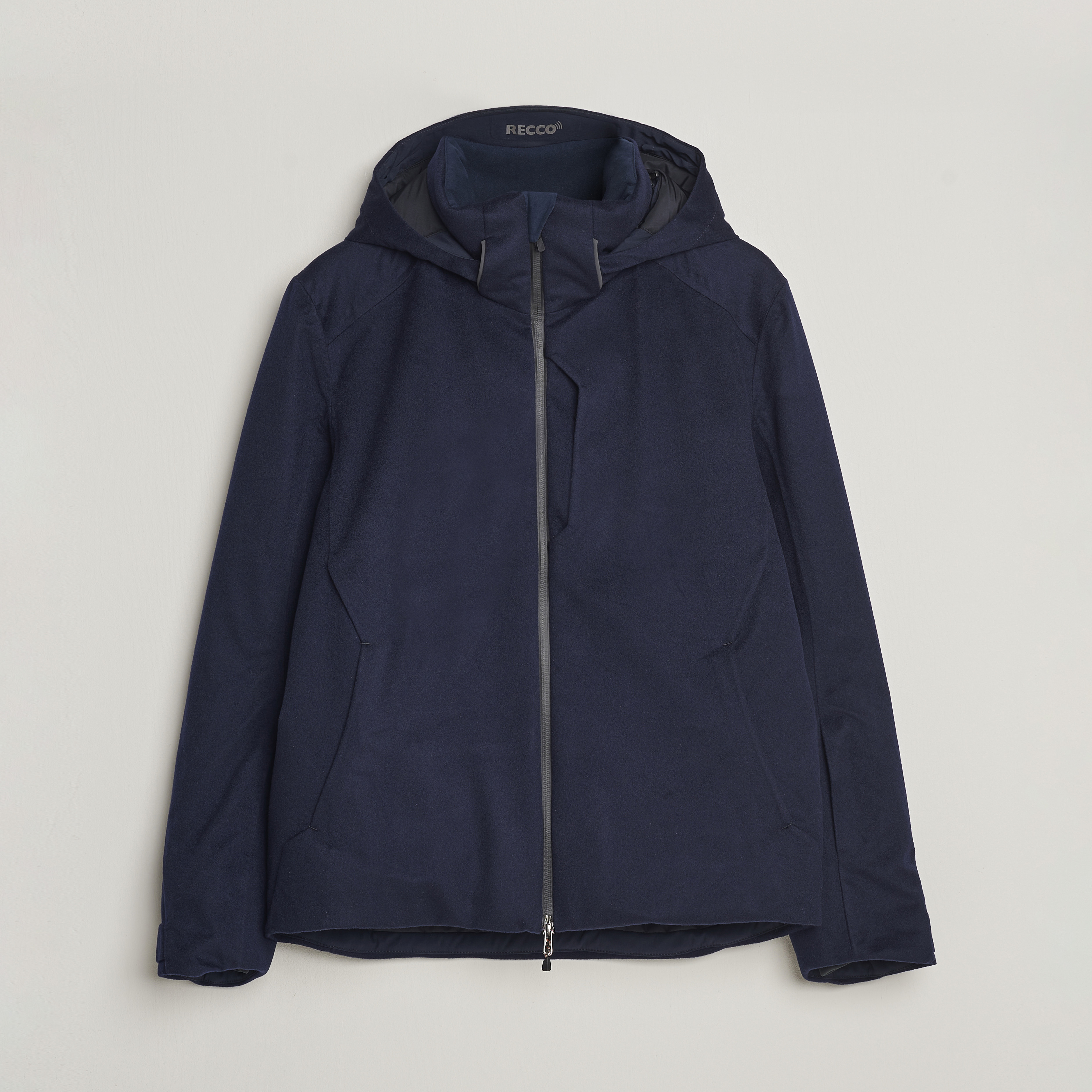 SEASE Balma Cashmere Down Jacket Navy at CareOfCarl.com