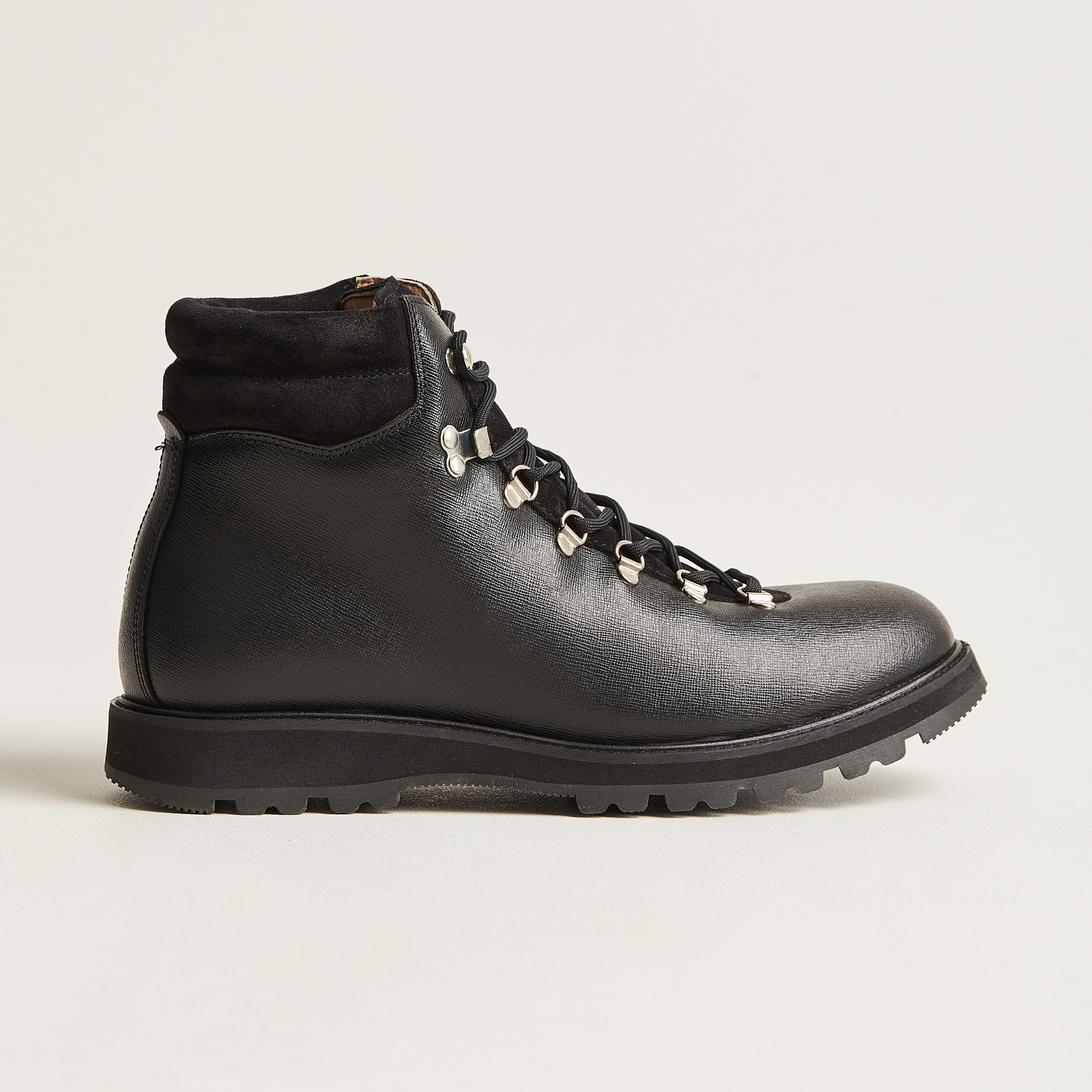 Myrqvist Duved II Laced Boot Black Grain Calf at CareOfCarl.com