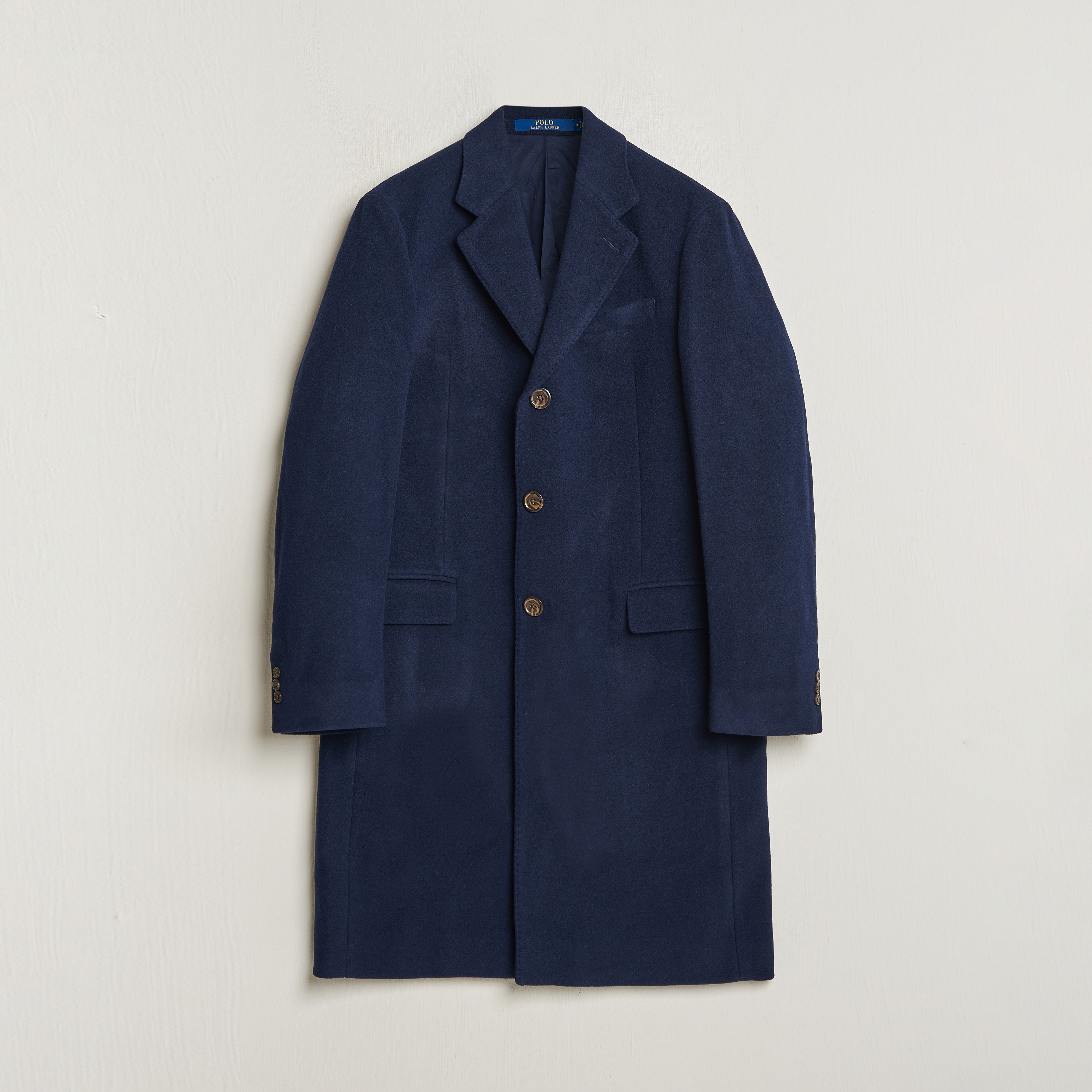 Polo Ralph Lauren Paddock Wool Coat Navy at CareOfCarl.com