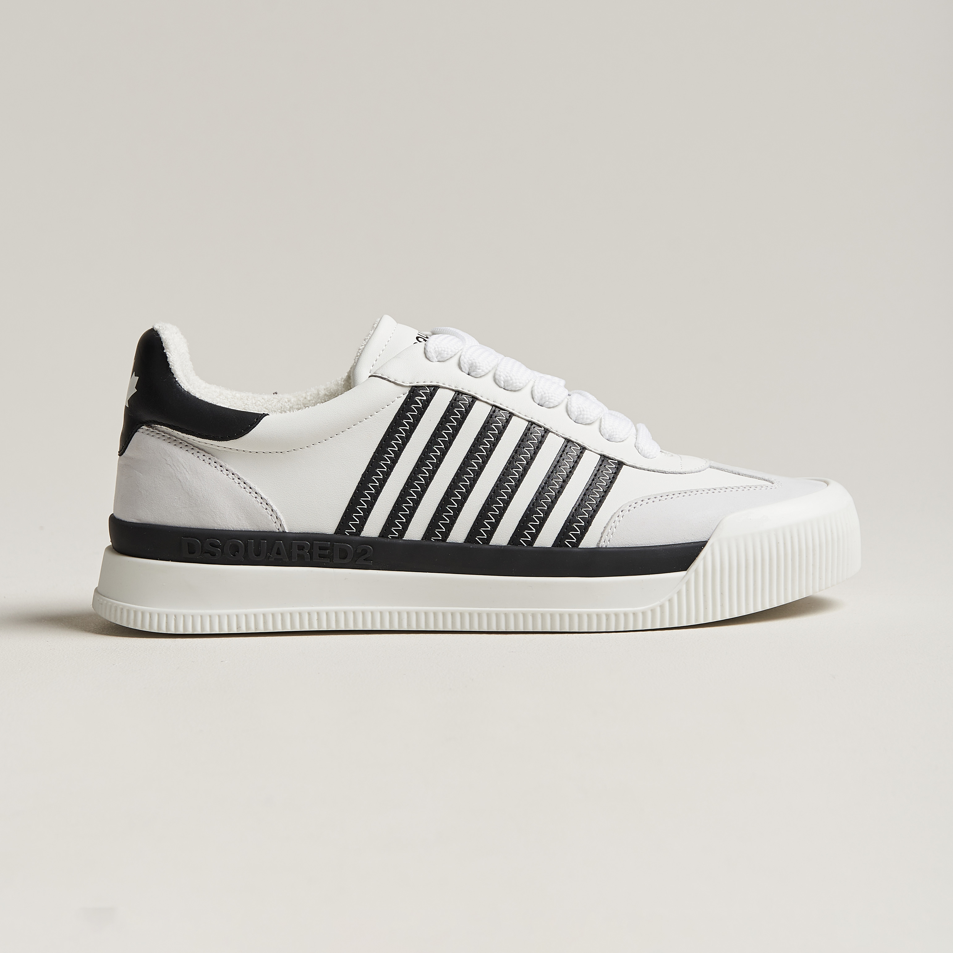 Dsquared2 New Jersey Leather Sneaker White at CareOfCarl.com