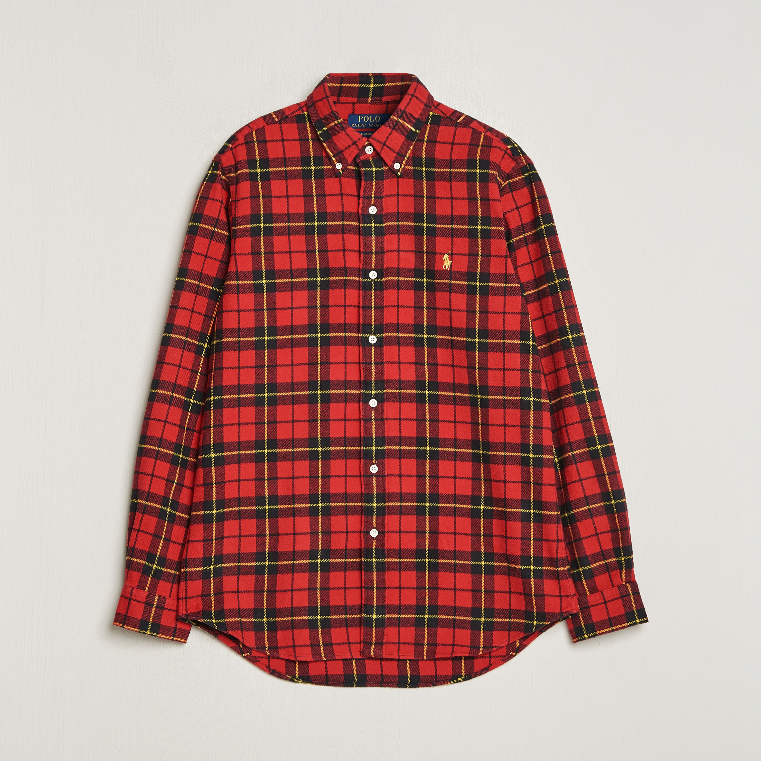 Polo Ralph Lauren Lunar New Year Flannel Checked Shirt Red/Black at CareOfC