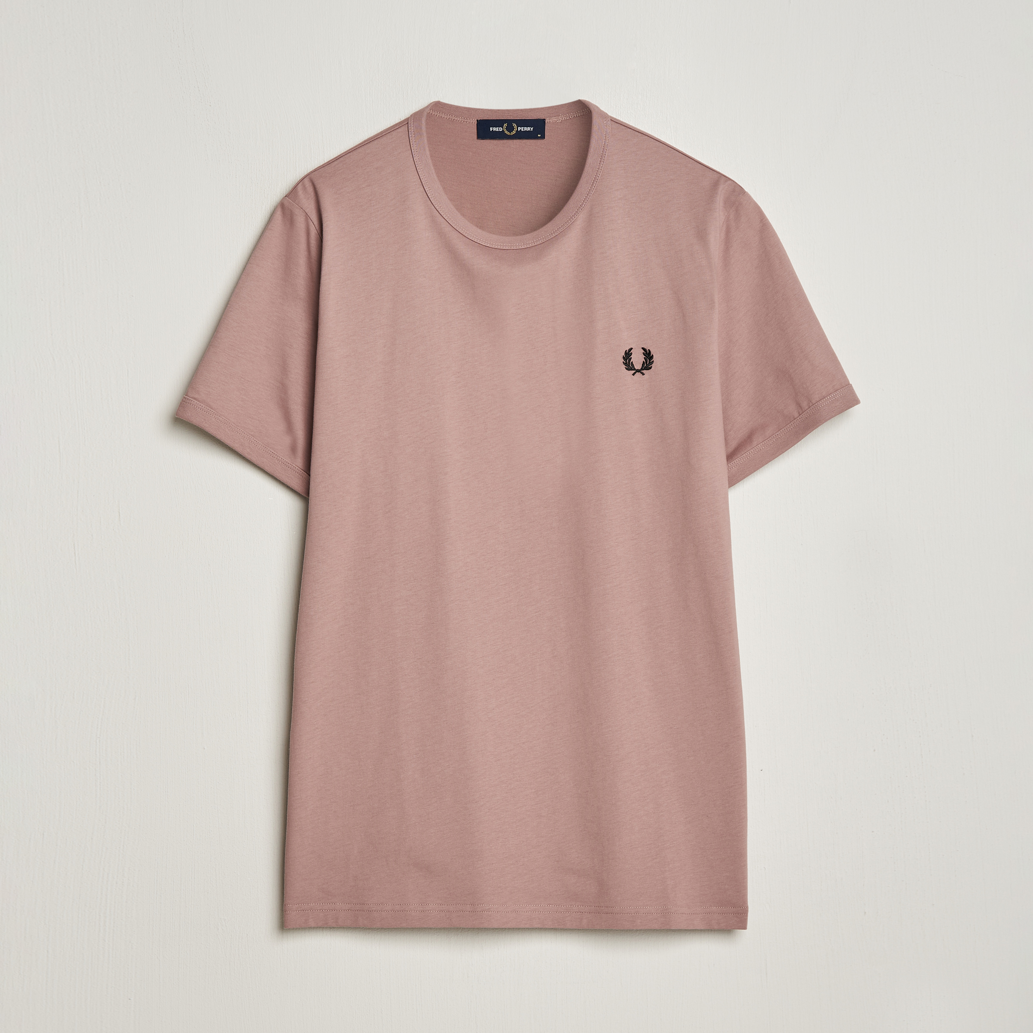 Fred Perry Ringer T-Shirt Dusty Pink at CareOfCarl.com