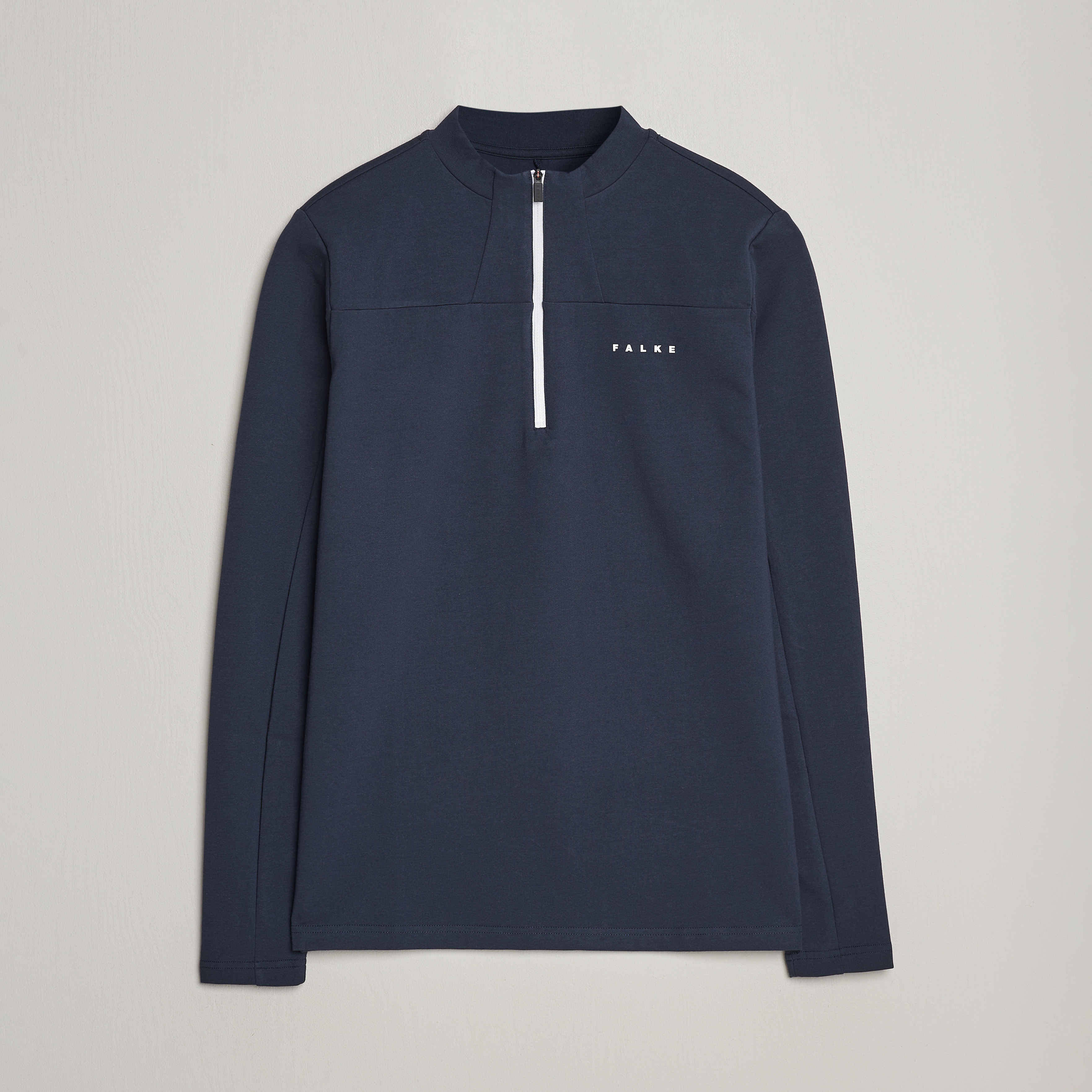 Falke Organic Cotton Mix Half Zip Space Blue at CareOfCarl.com