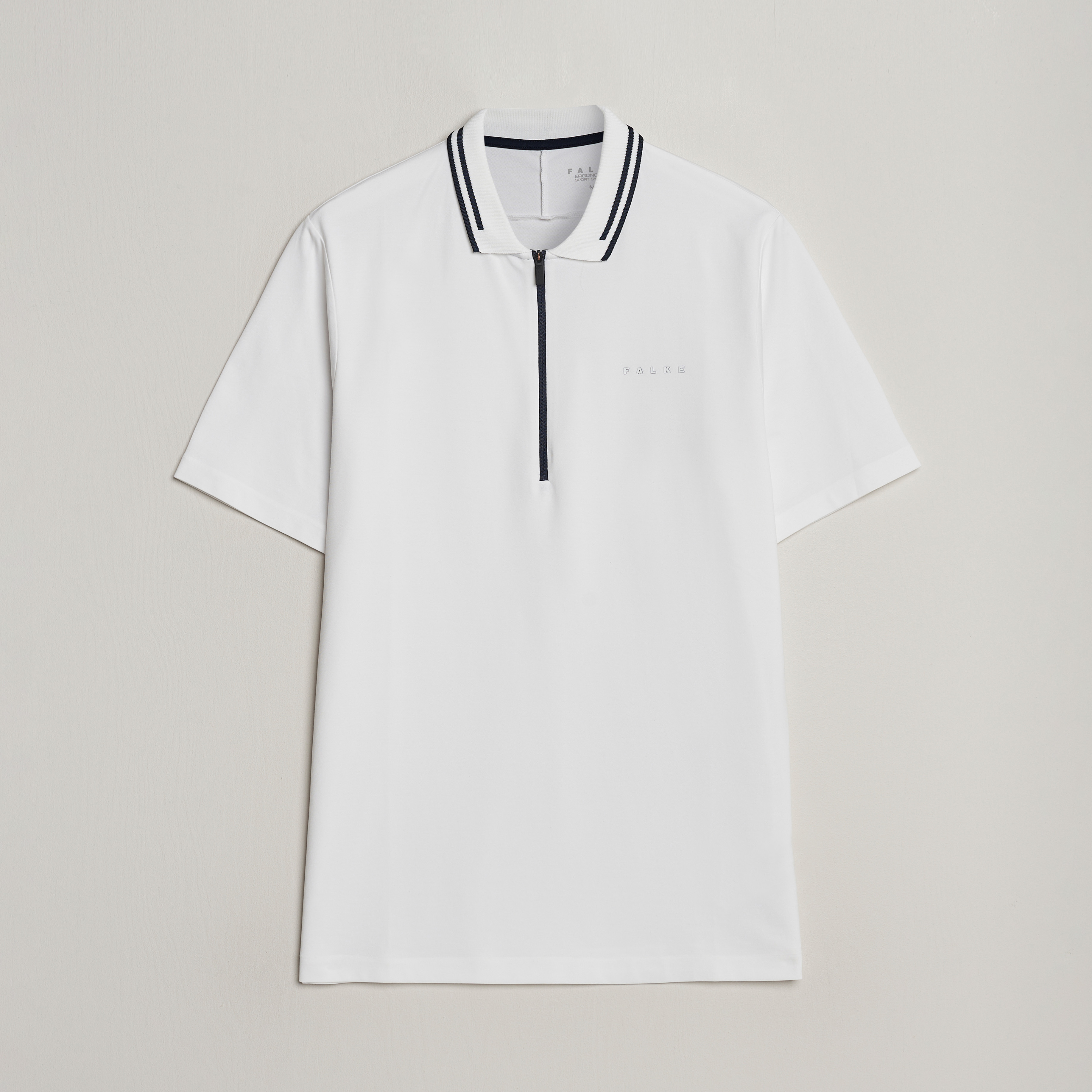 Falke Zip Polo Shirt White at CareOfCarl.com