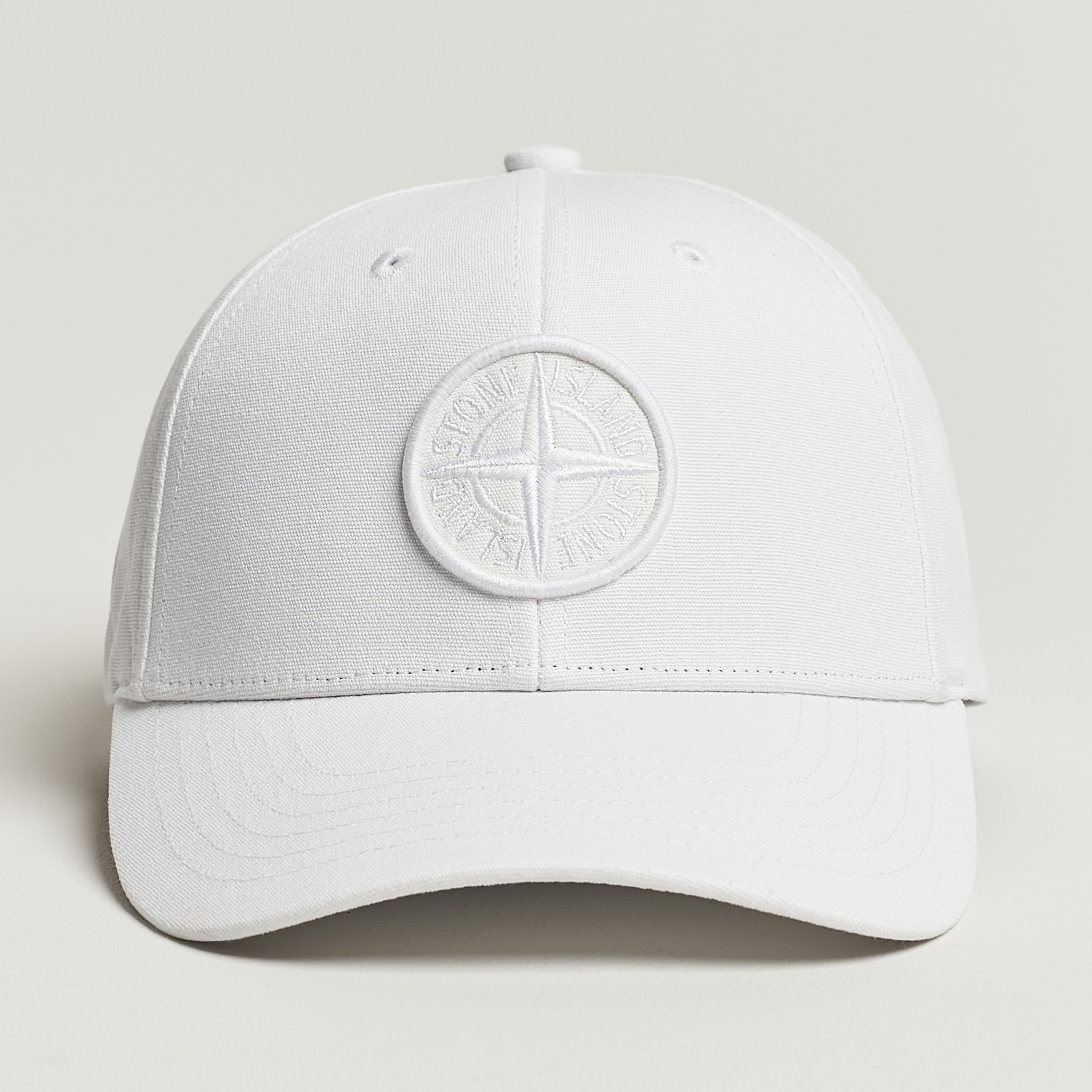 Stone Island Classic Cotton Cap White at CareOfCarl.com