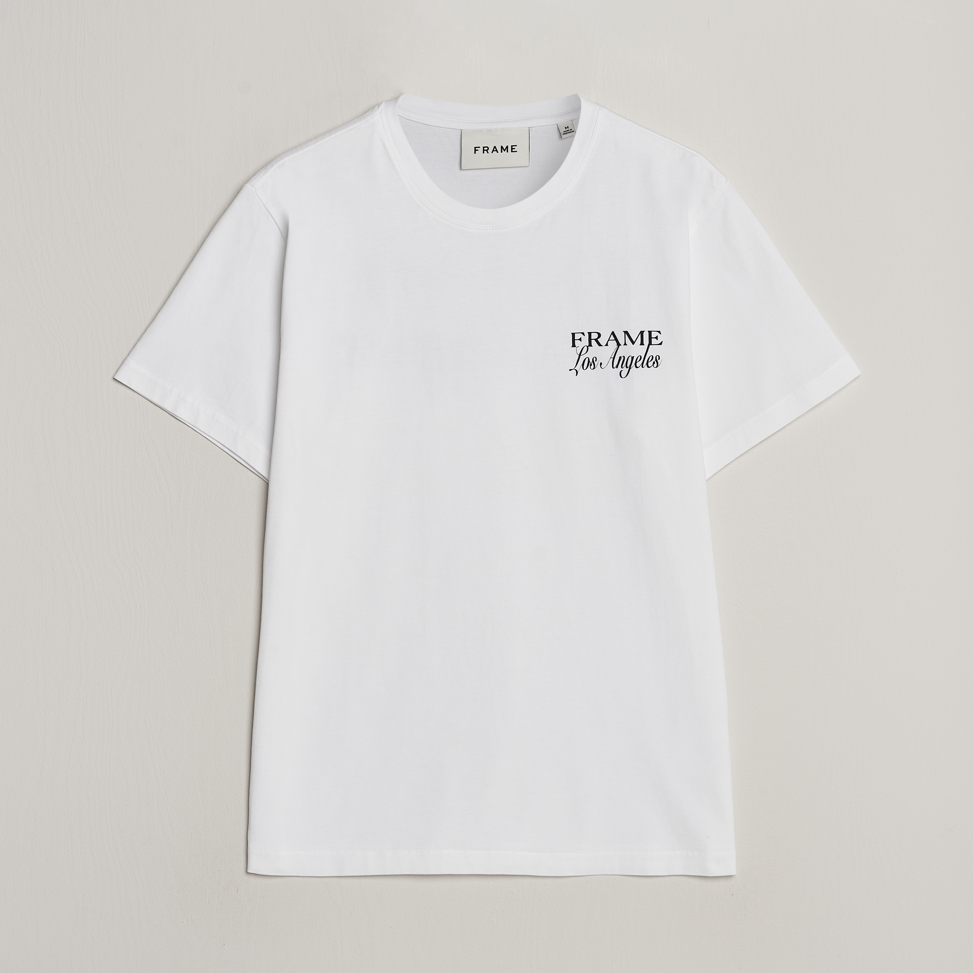 FRAME LA Logo T-Shirt White at CareOfCarl.com