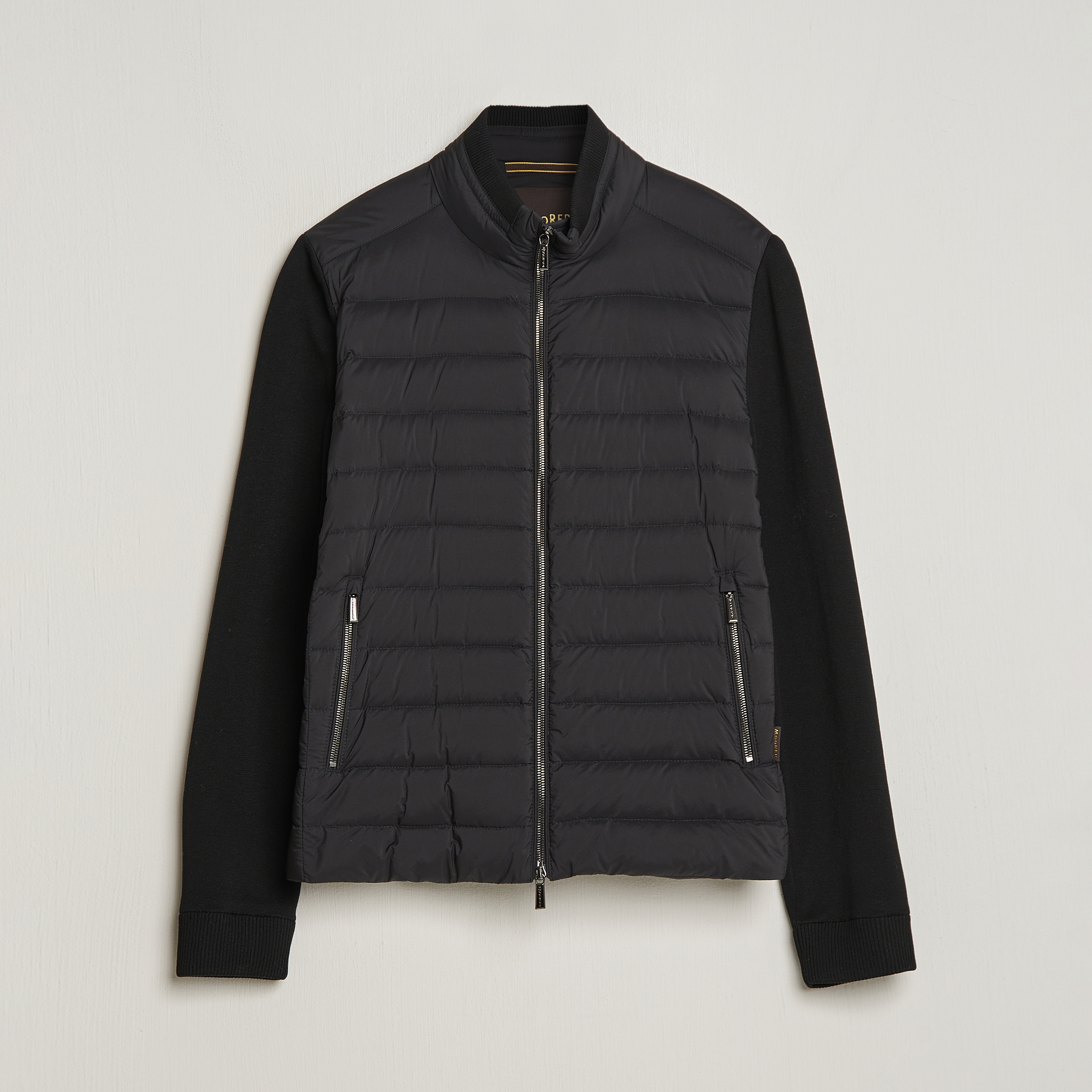 MooRER Hybrid Padded Jacket Black at CareOfCarl.com