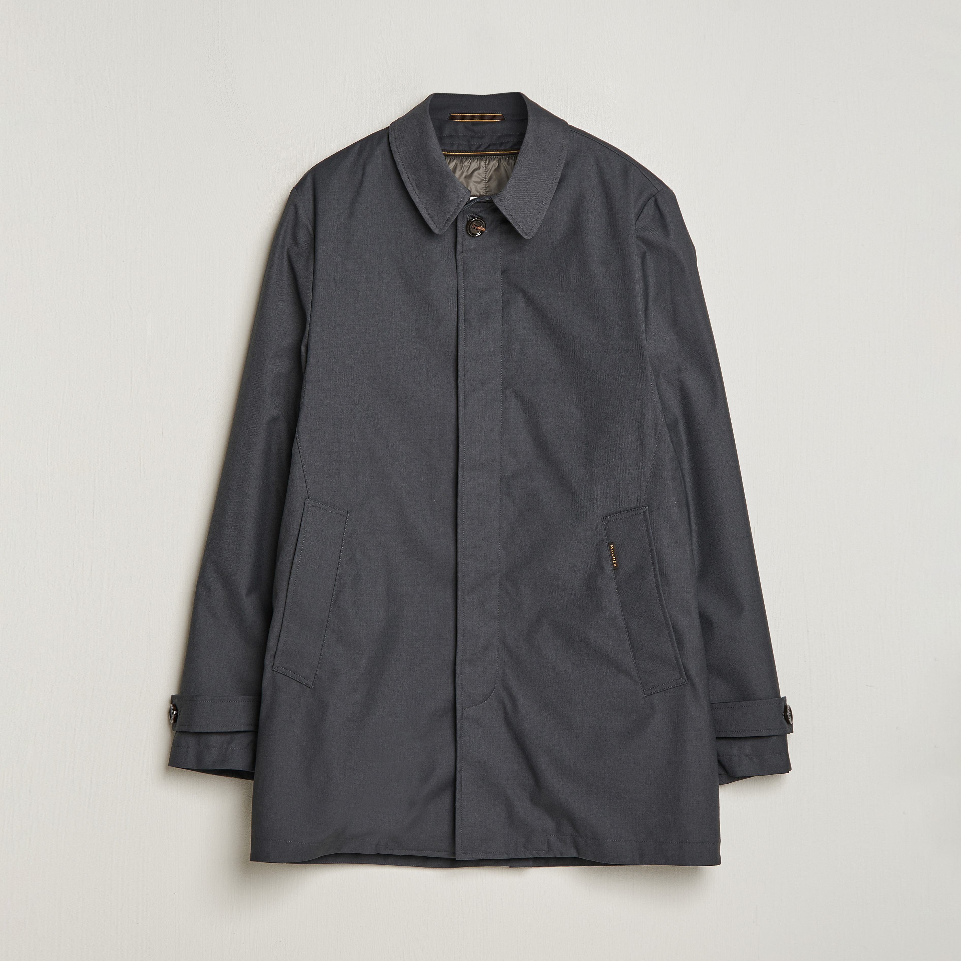 MooRER Waterproof Detachable Liner Tech Coat Dark Grey at CareOfCarl.com